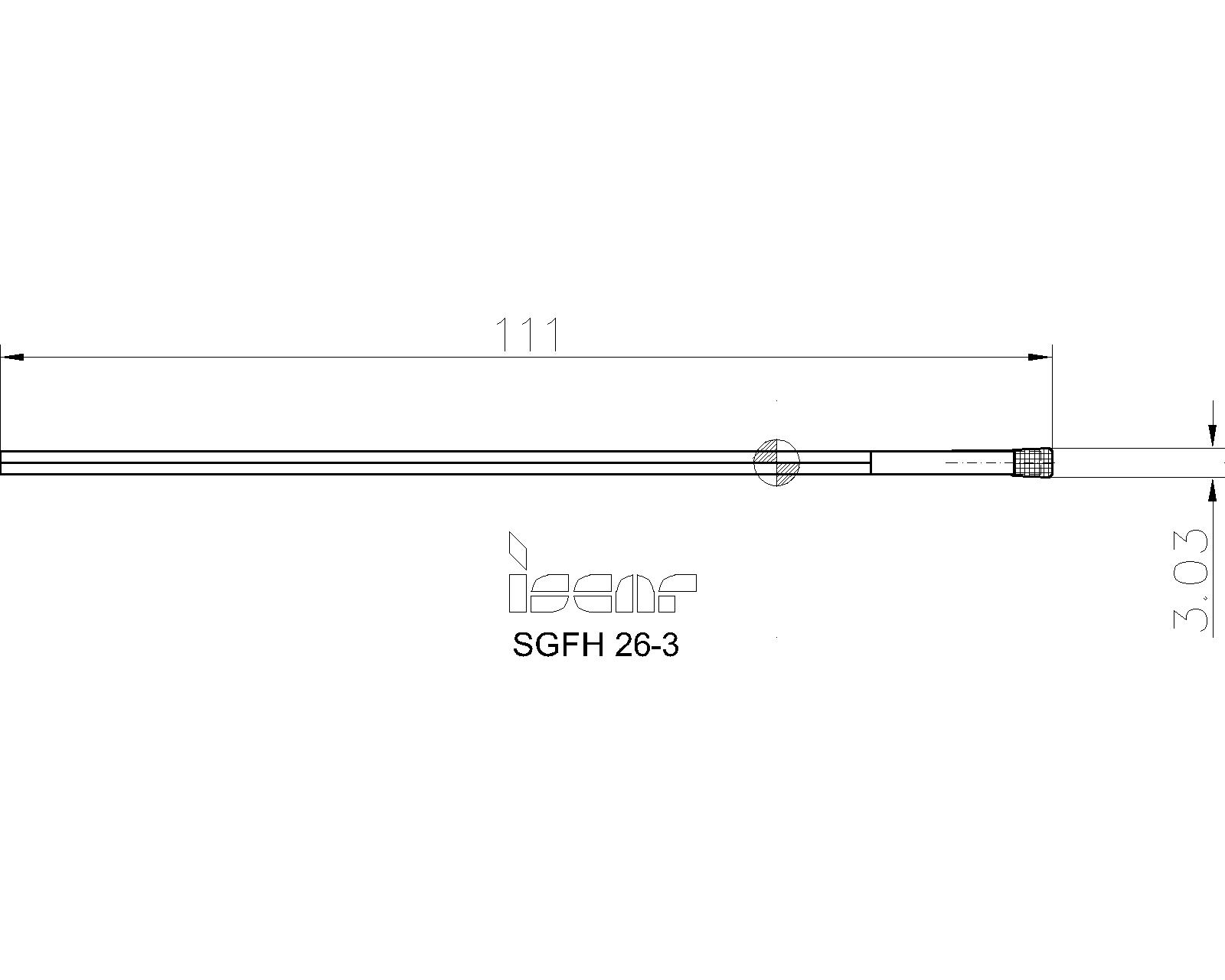 ISCAR Cutting Tools - Metal Working Tools - SGFH/R/L : 2300514 - SGFH 26-3