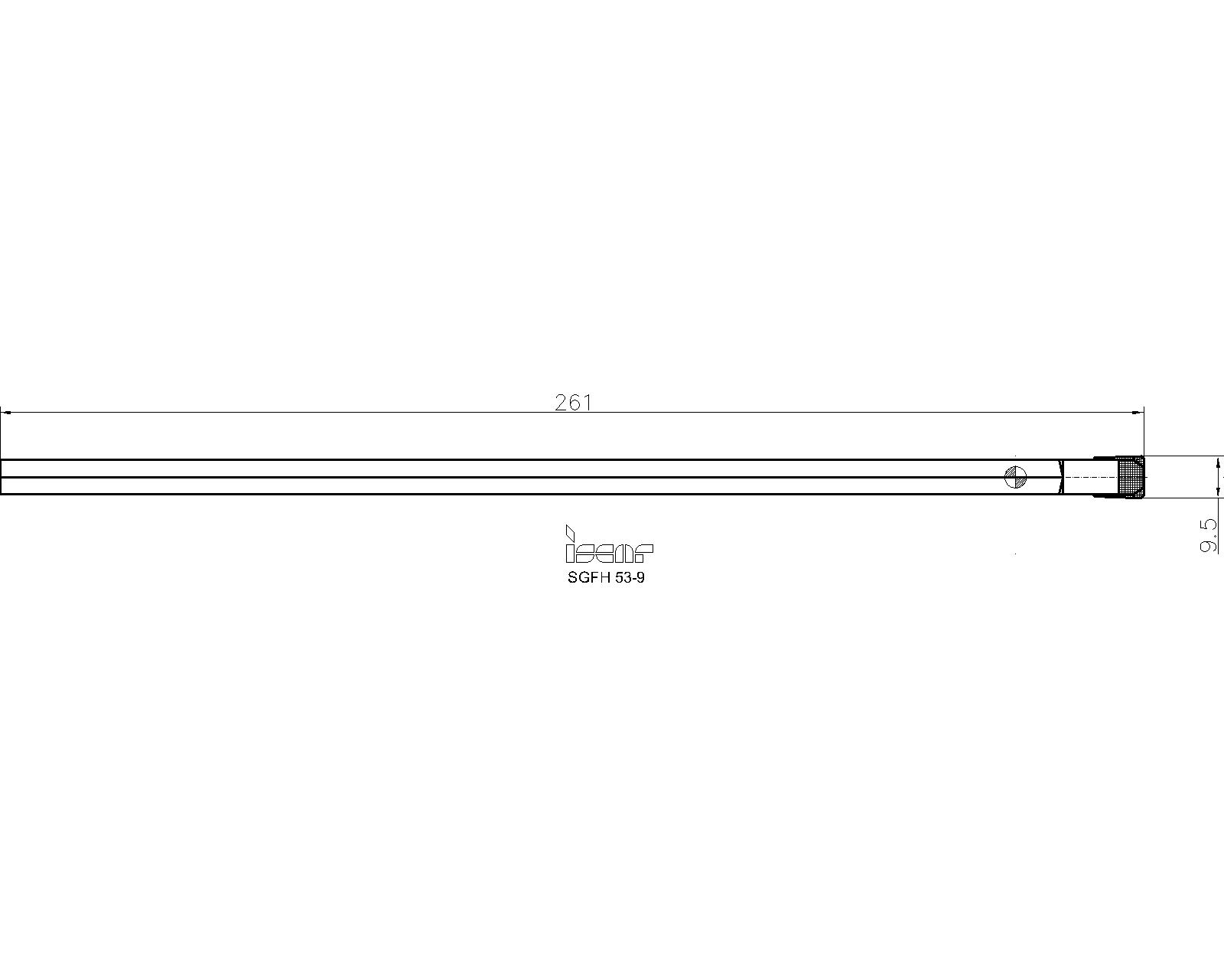 ISCAR Cutting Tools - Metal Working Tools - SGFH/R/L : 2300539 - SGFH 53-9