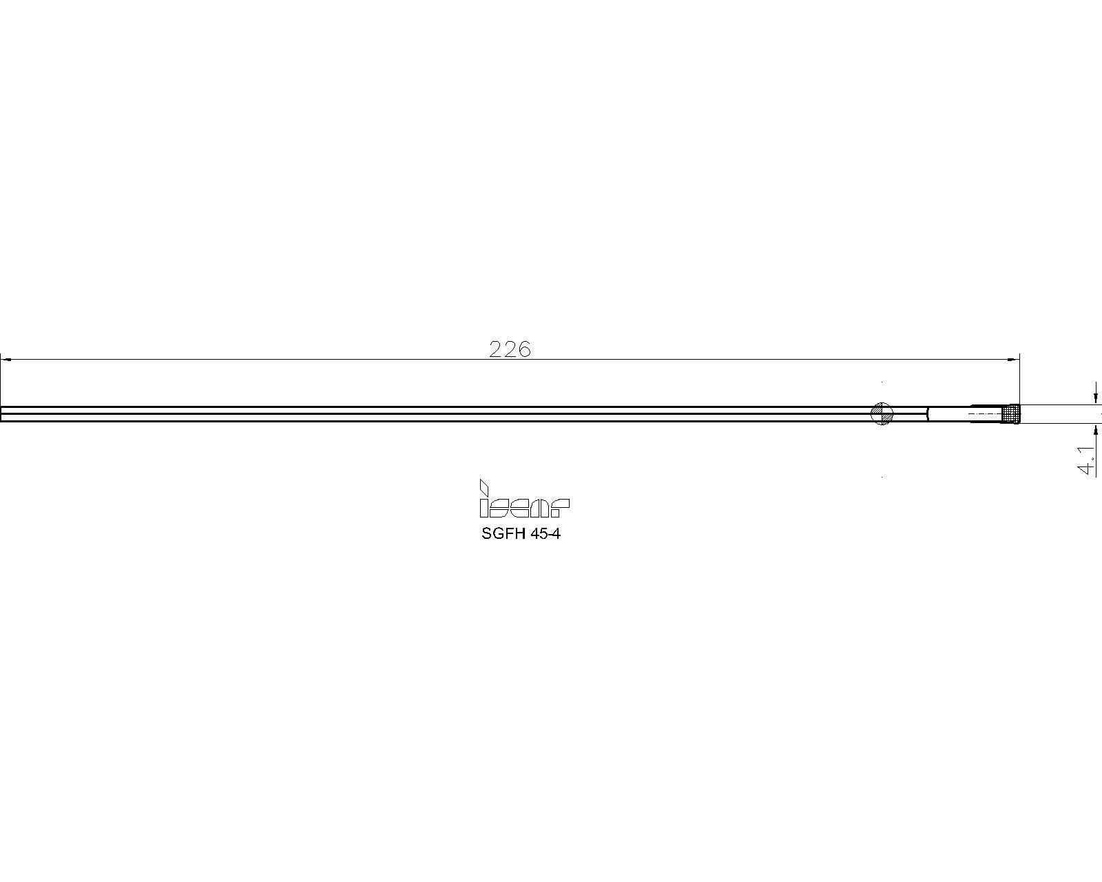 ISCAR Cutting Tools - Metal Working Tools - SGFH/R/L : 2301185 - SGFH 45-4