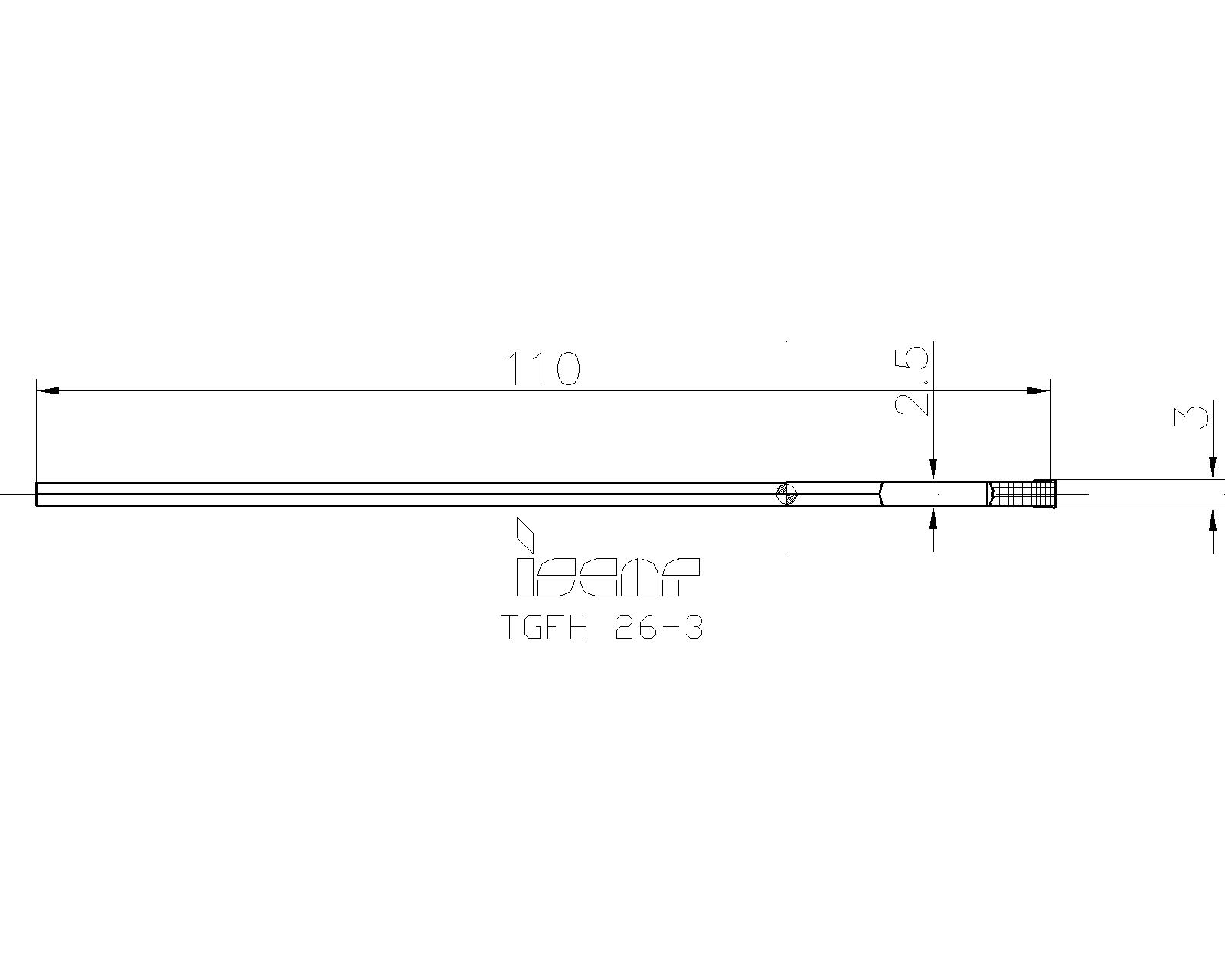 ISCAR Cutting Tools - Metal Working Tools - TGFH/R/L : 2301764 - TGFH 26-3