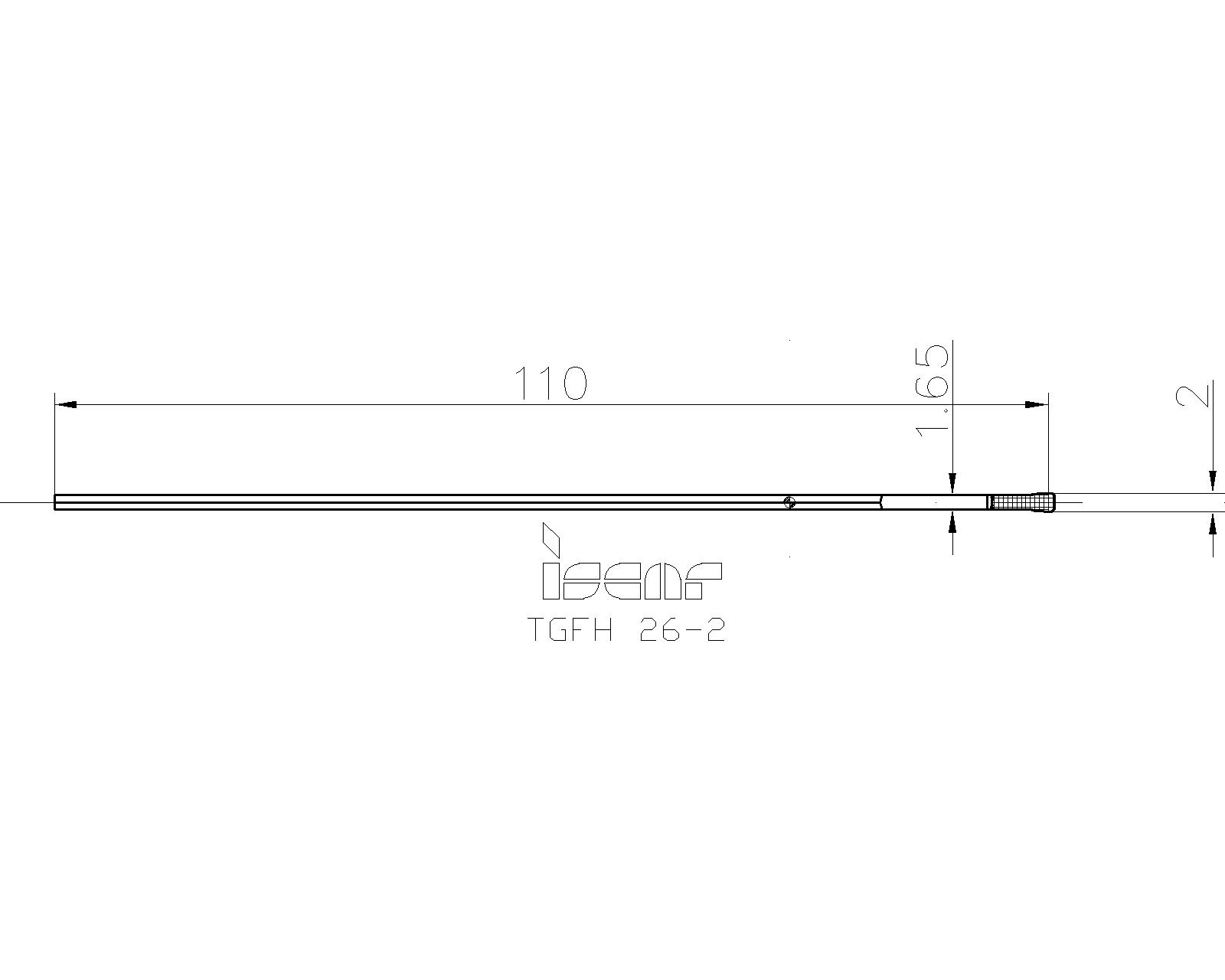 ISCAR Cutting Tools - Metal Working Tools - TGFH/R/L : 2301860 - TGFH 26-2