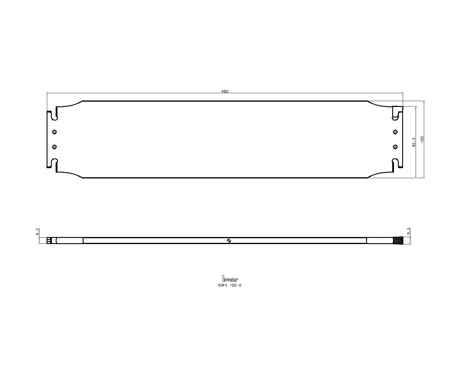 ISCAR Cutting Tools - Metal Working Tools - TGFH/R/L : 2302148 - TGFH 100-9