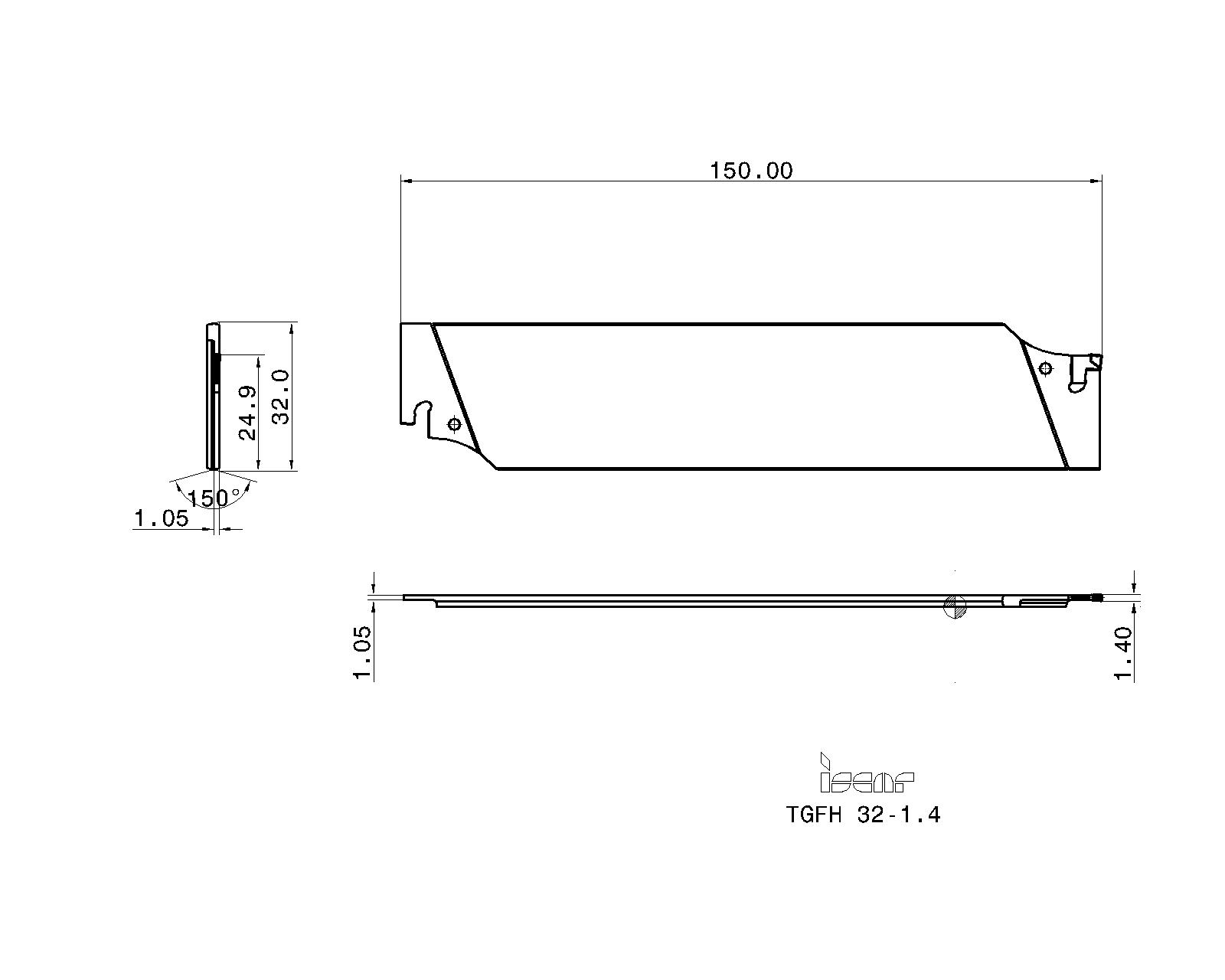 ISCAR Cutting Tools - Metal Working Tools - TGFH/R/L : 2302277 - TGFH ...