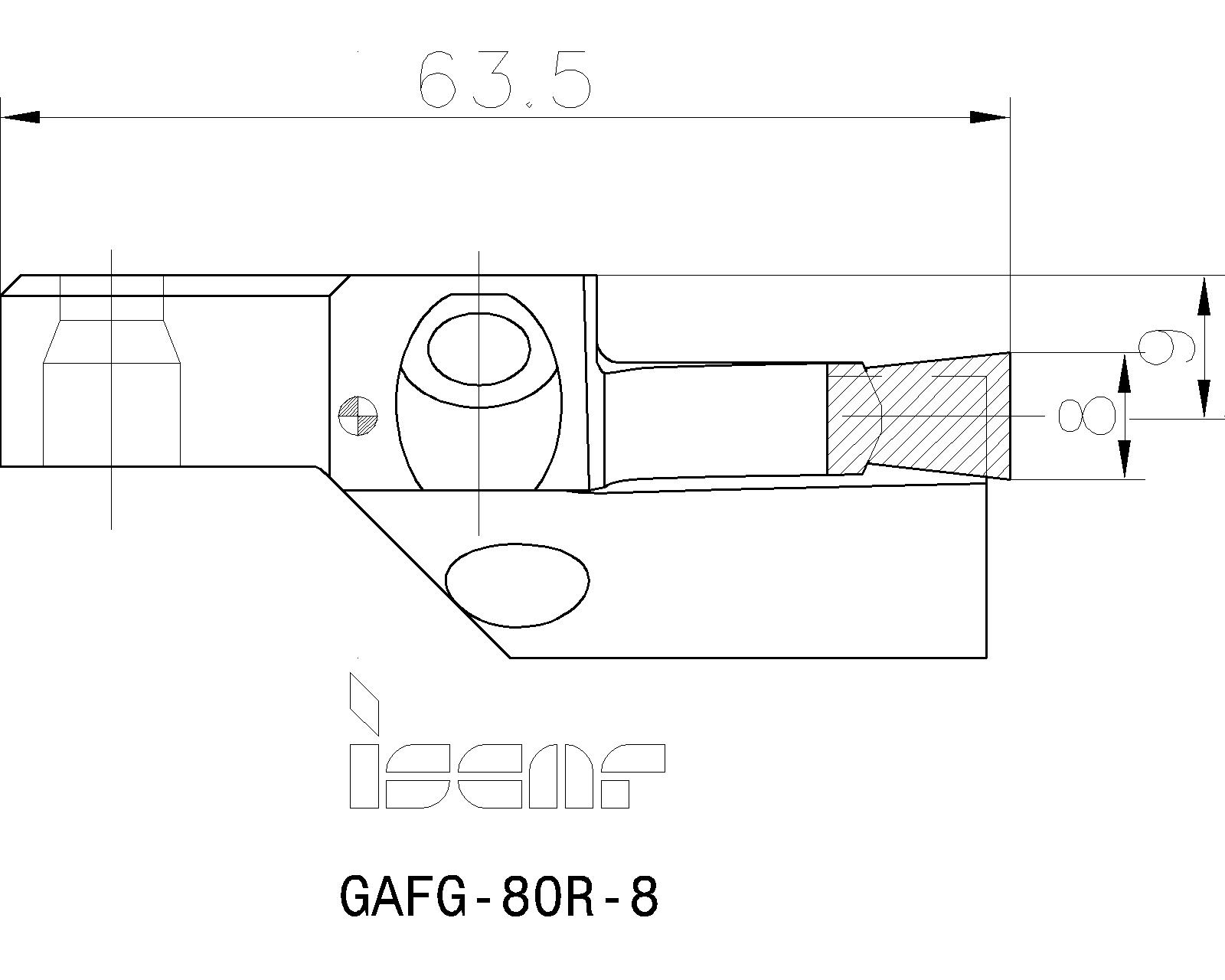 ISCAR Cutting Tools - Metal Working Tools - GAFG-R/L-8 : 2800564 - GAFG ...