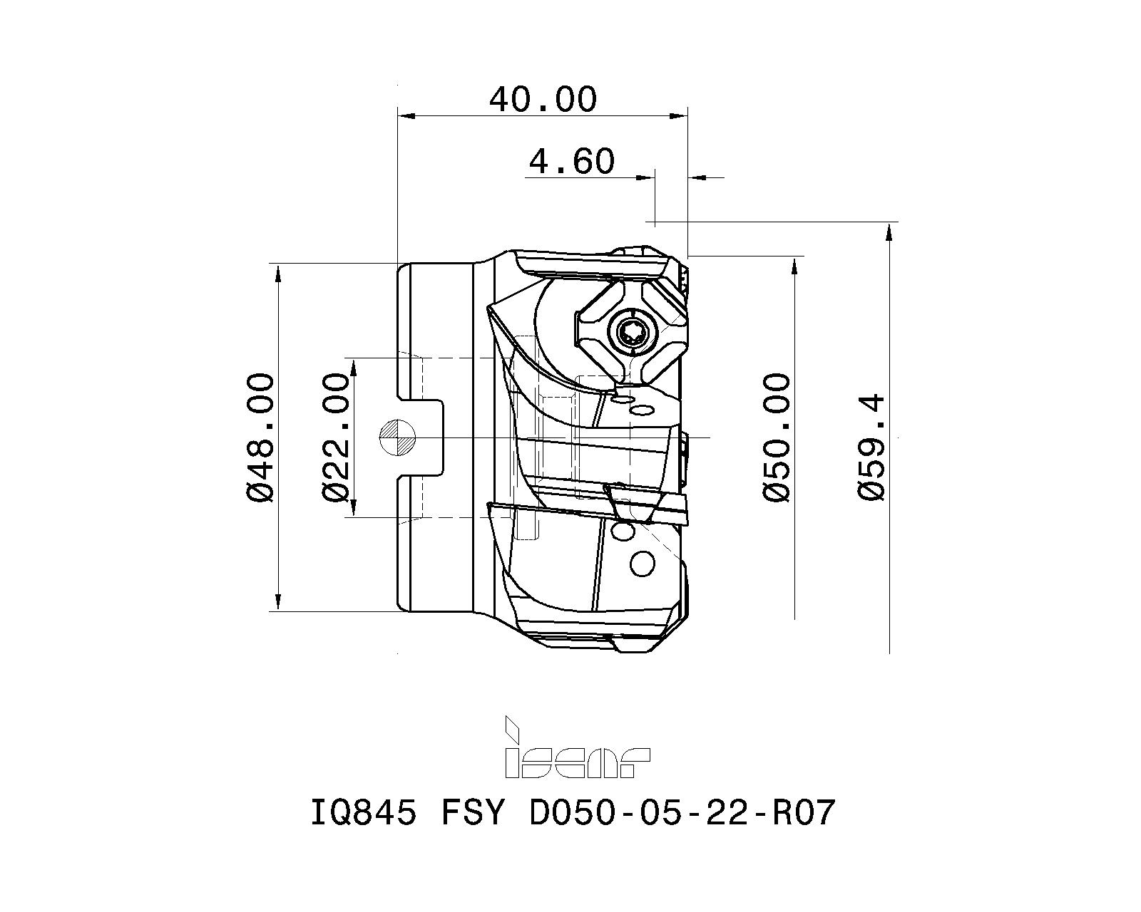 ISCAR Cutting Tools - Metal Working Tools - IQ845 FSY-R07 : 3106523 ...