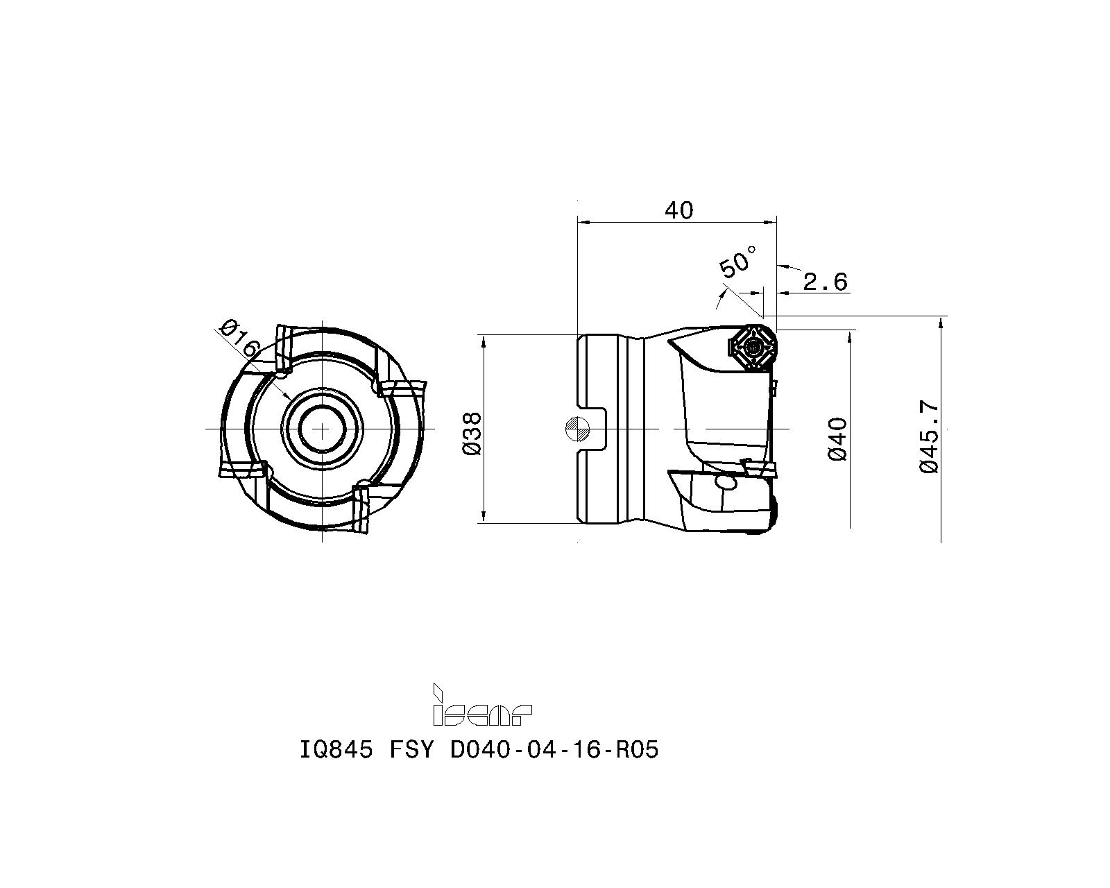 ISCAR Cutting Tools - Metal Working Tools - IQ845 FSY-R05 : 3106680 ...
