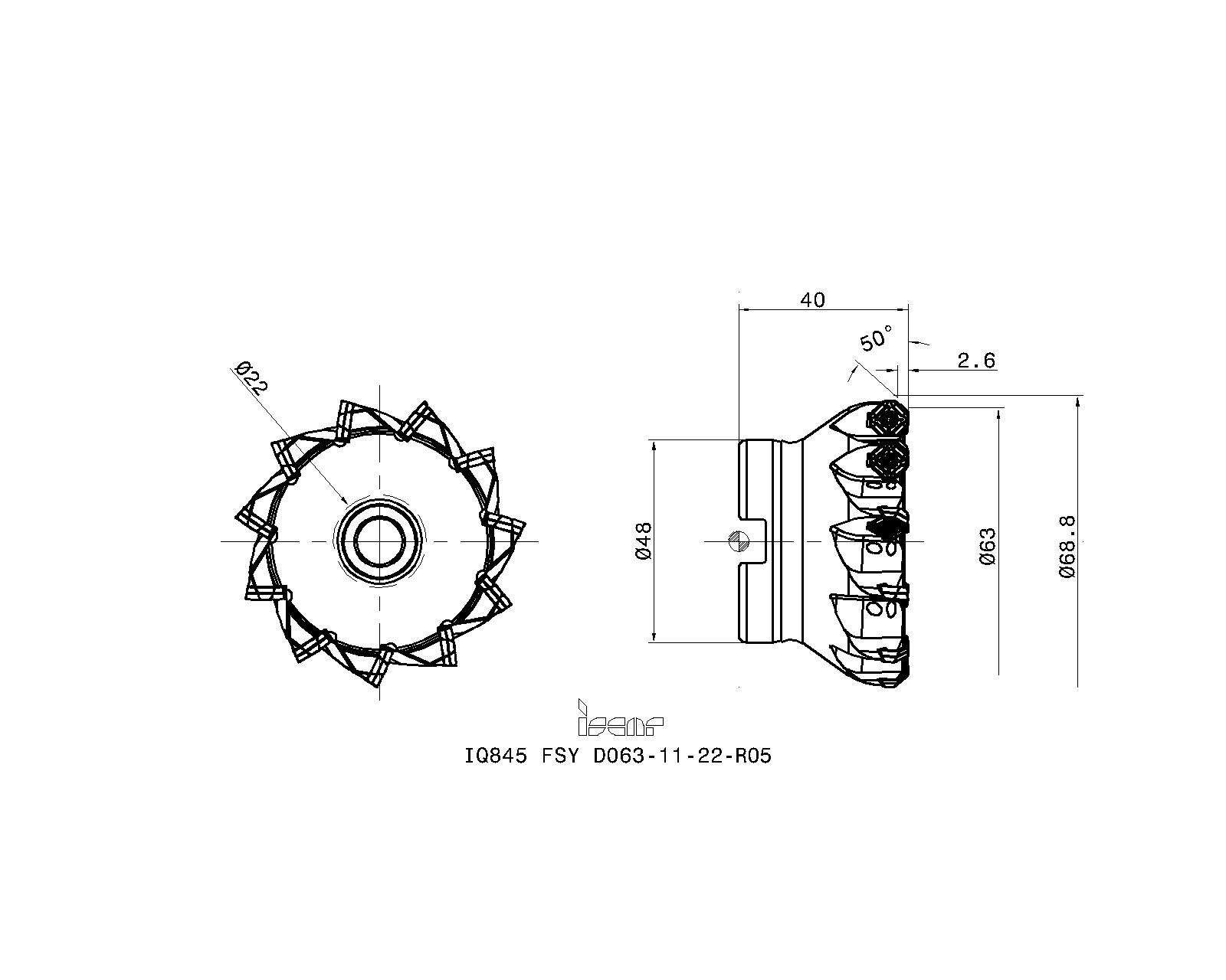 ISCAR Cutting Tools - Metal Working Tools - IQ845 FSY-R05 : 3106685 ...