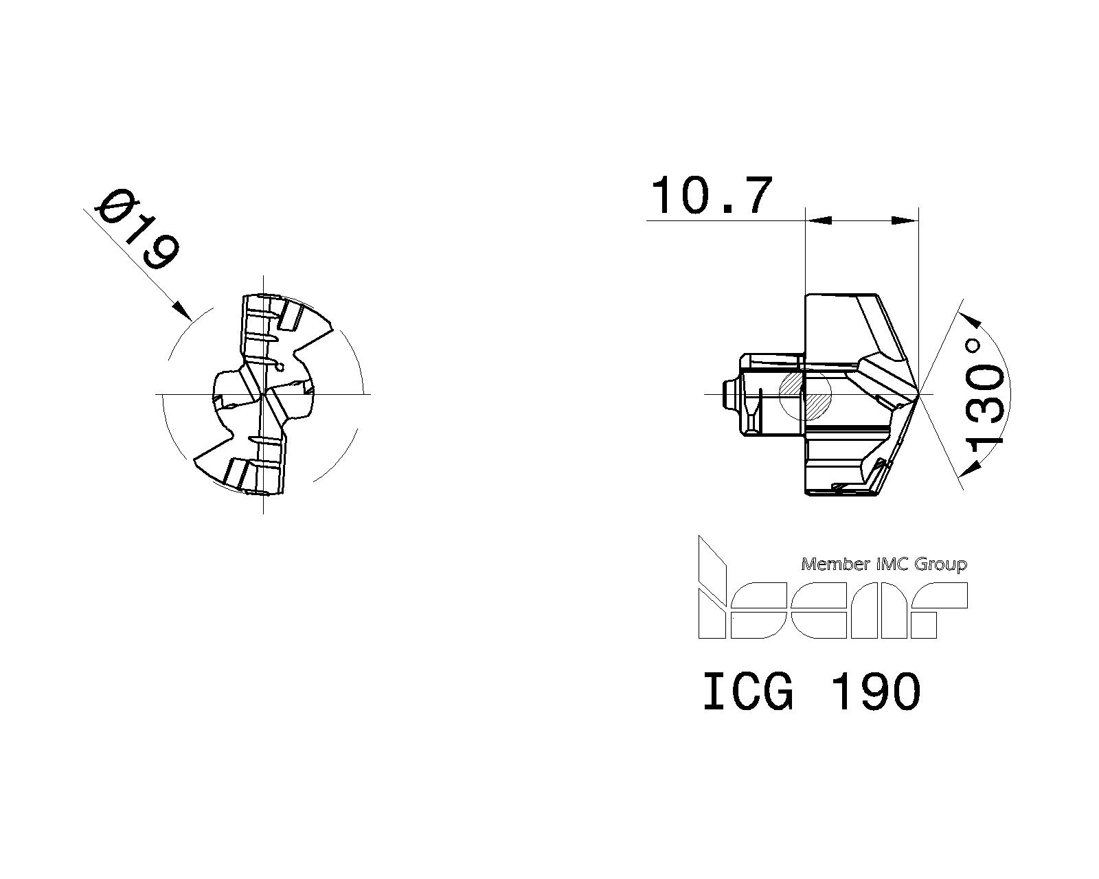 ISCAR Cutting Tools - Metal Working Tools - ICG : 3302957 - ICG 190