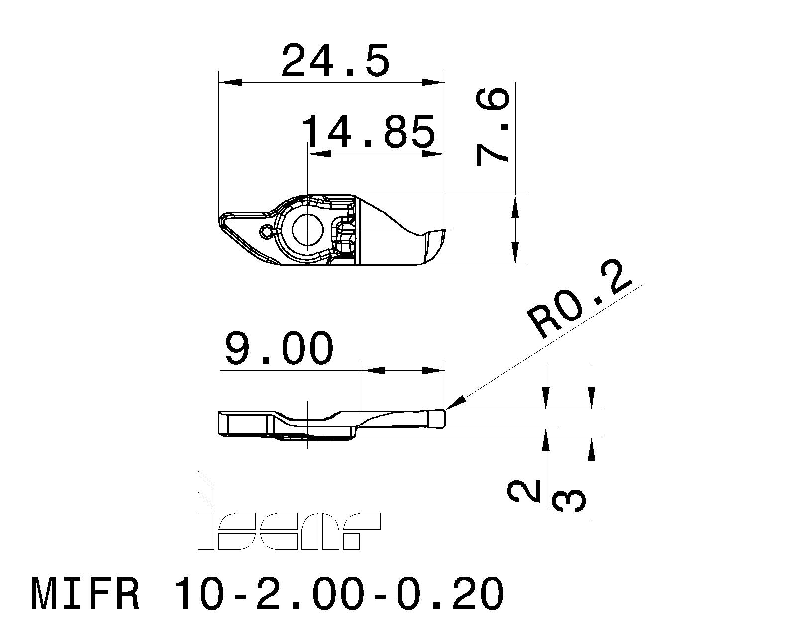 ISCAR Cutting Tools - Metal Working Tools - MIFR : 3304243 - MIFR 10-2. ...