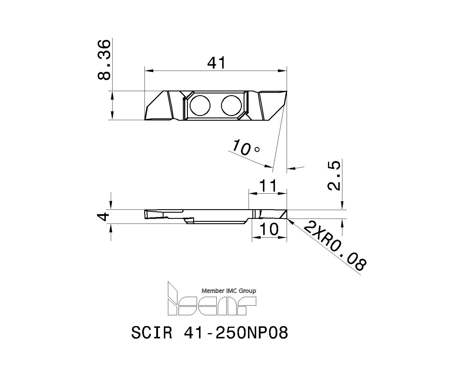 ISCAR Cutting Tools - Metal Working Tools - SCIR/L-41-NP : 3333634 ...