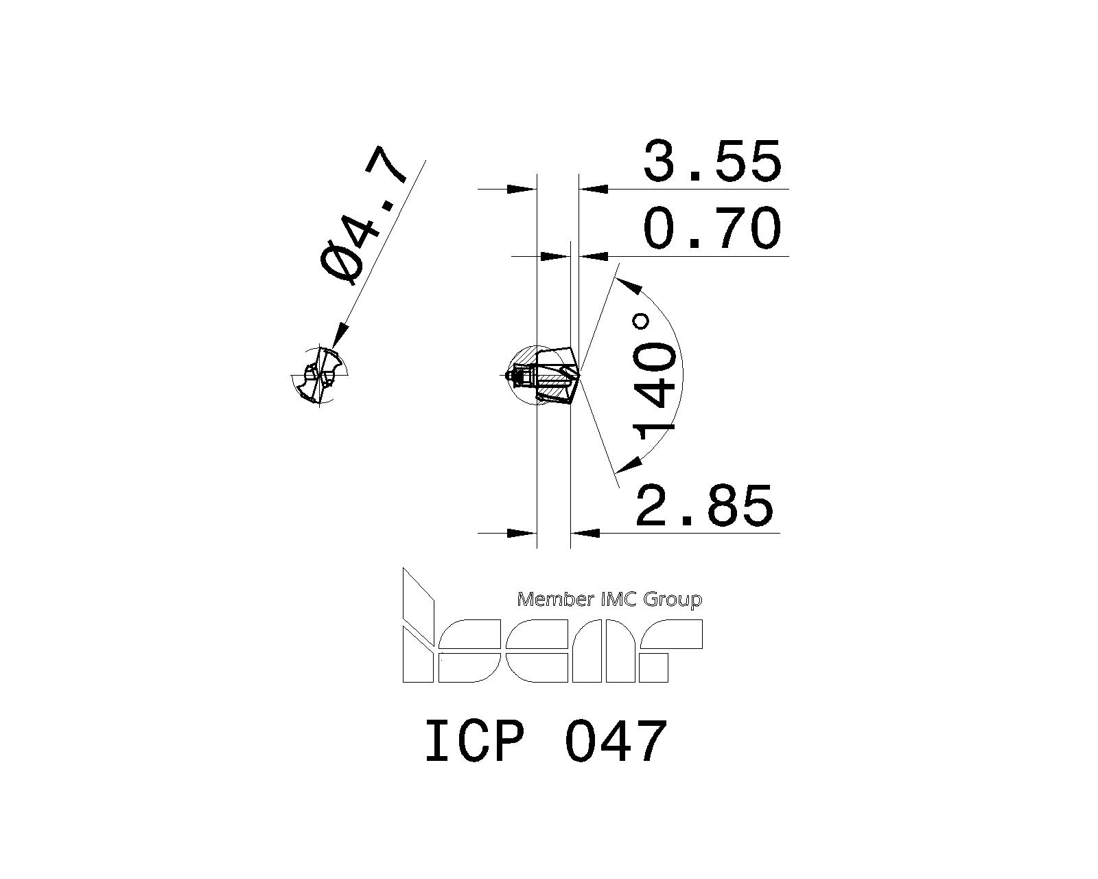 ISCAR Cutting Tools - Metal Working Tools - ICP : 3346604 - ICP 047