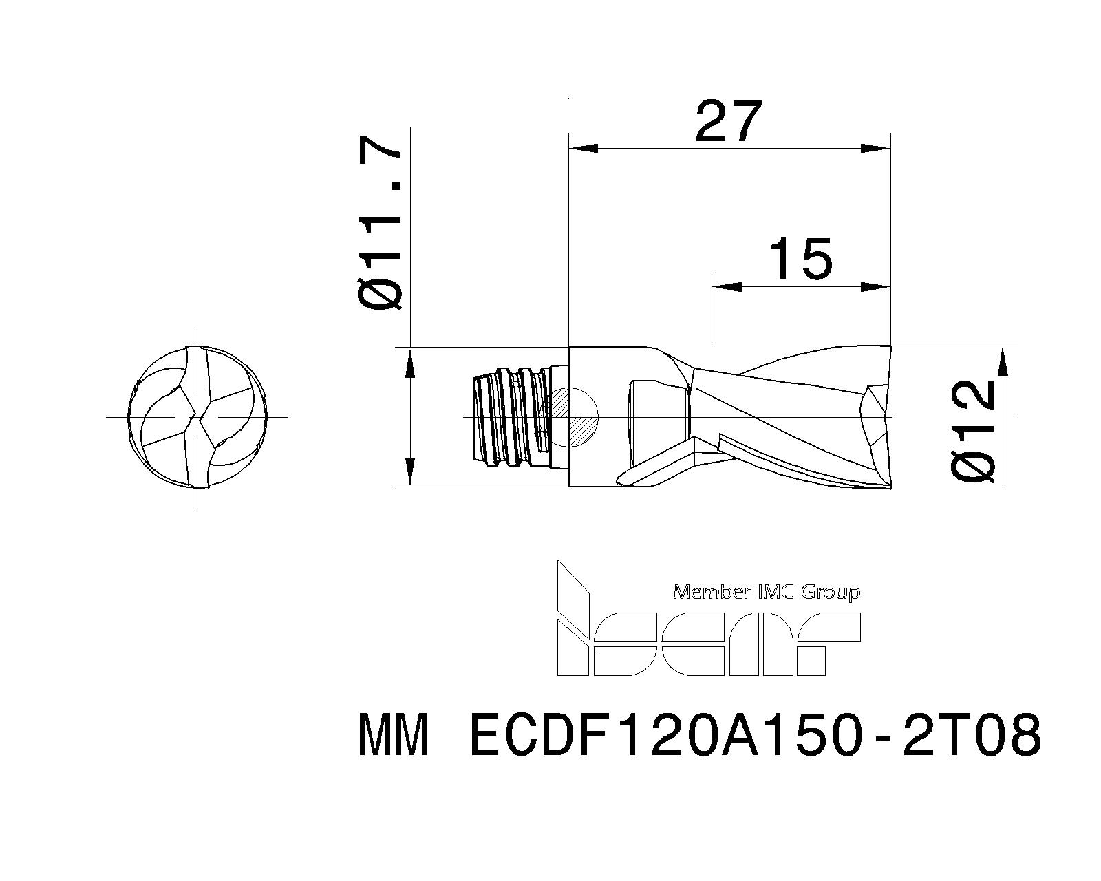ISCAR Cutting Tools - Metal Working Tools - MM ECDF : 3376047 - MM ...