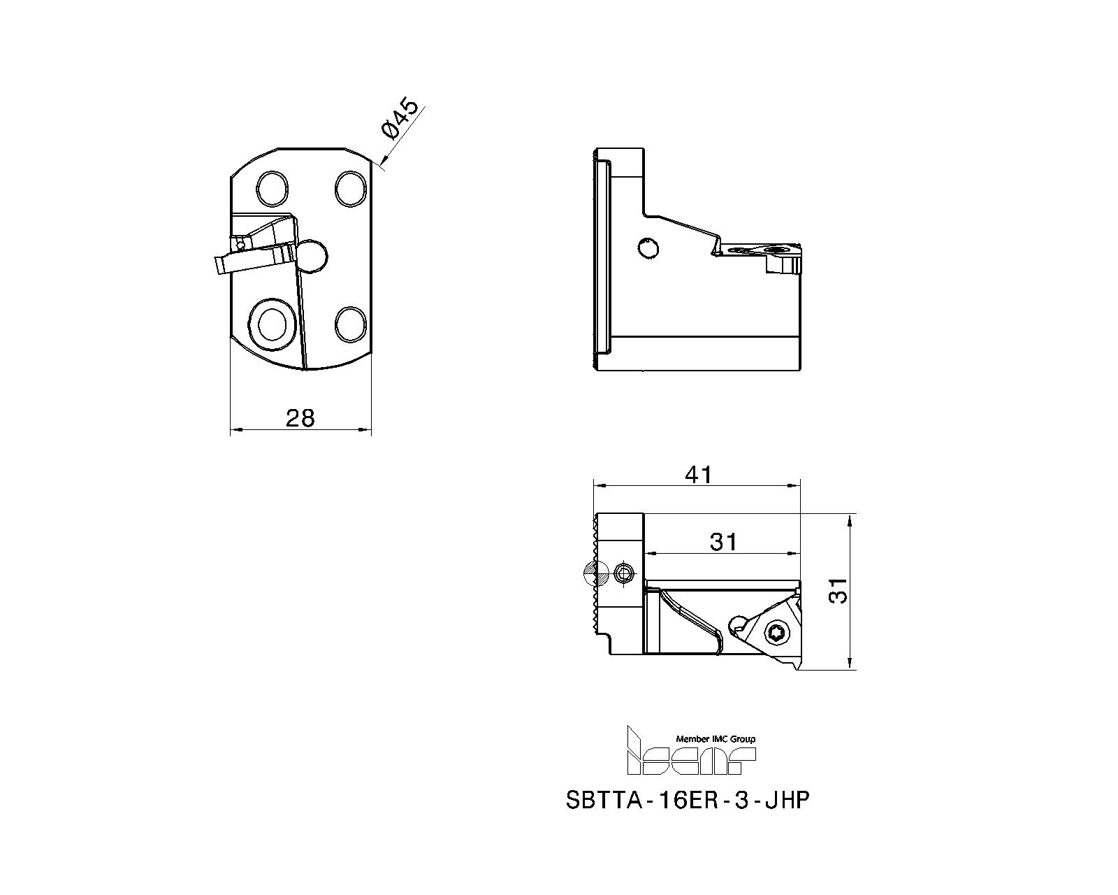 ISCAR Cutting Tools - Metal Working Tools - SBTT#-16ER/L-JHP : 3393564 ...