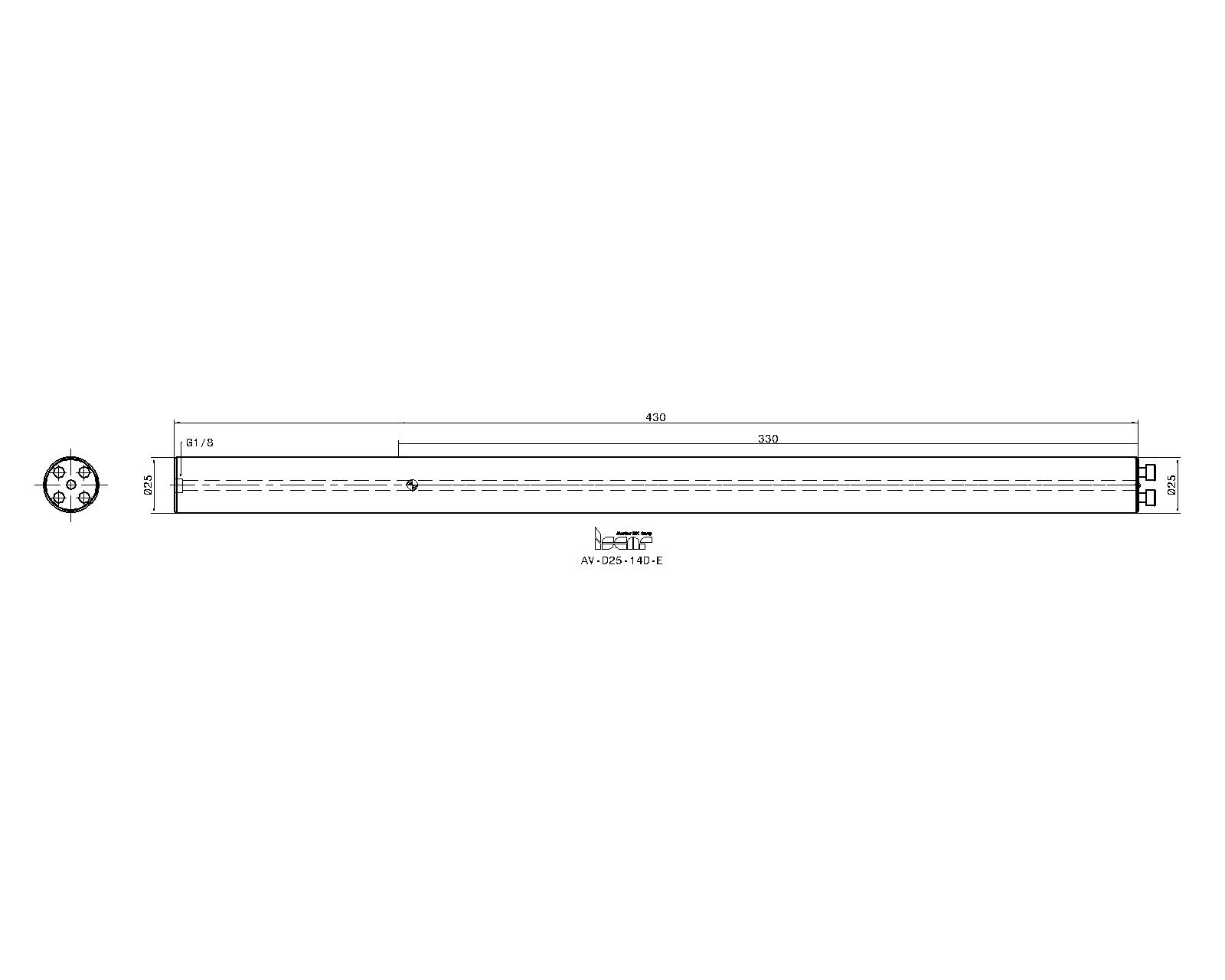 ISCAR Cutting Tools - Metal Working Tools - AV-D : 3397946 - AV-D25-14D-E