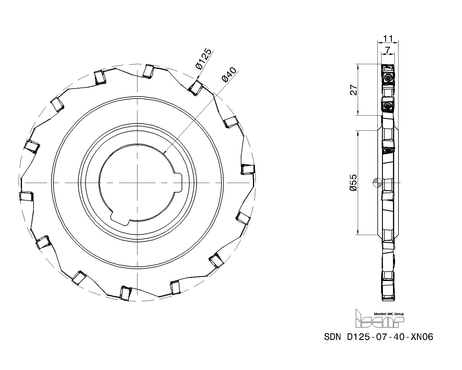 ISCAR Cutting Tools - Metal Working Tools - SDN-XN06 : 3401460 - SDN ...