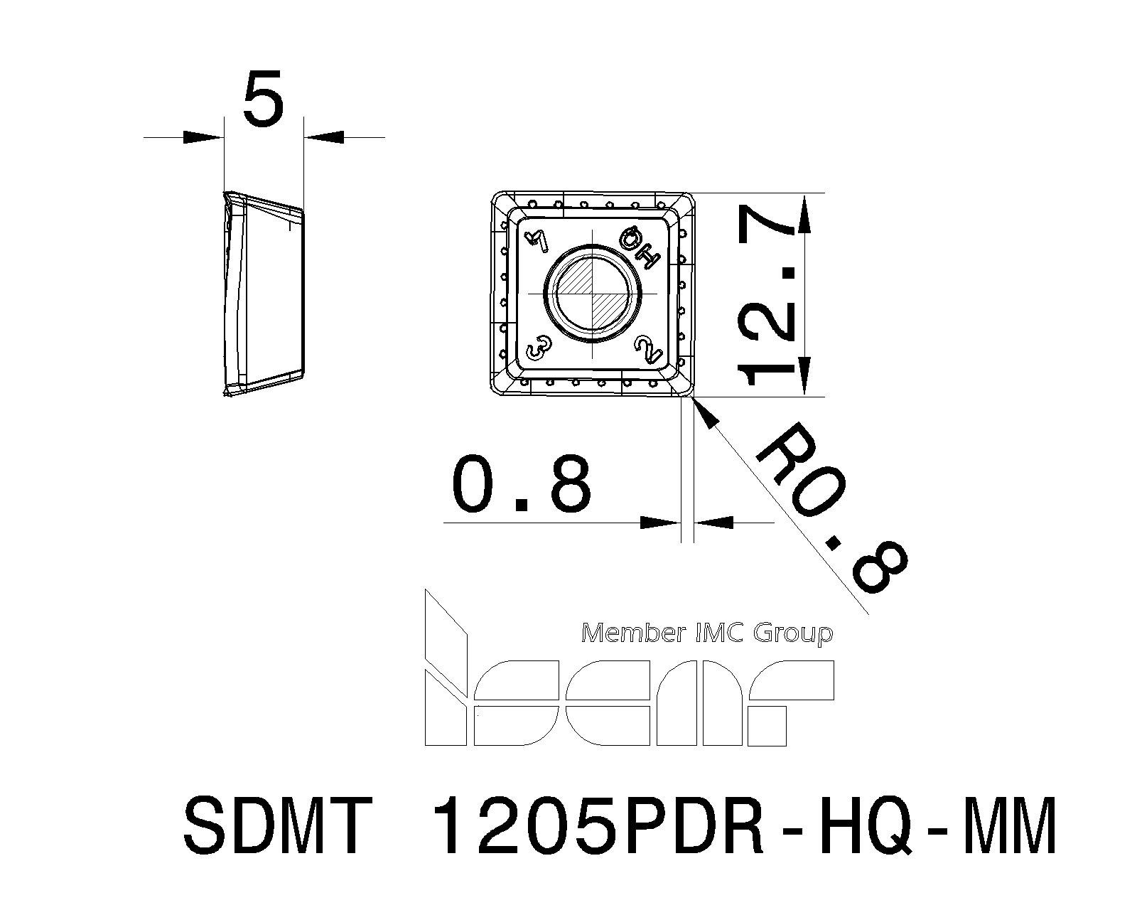 ISCAR Cutting Tools - Metal Working Tools - SDMT-PDR-HQ : 3403354 ...
