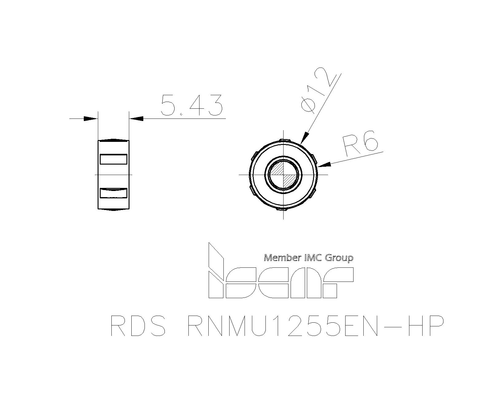 ISCAR Cutting Tools - Metal Working Tools - RDS RNMU/RNMW : 3403981 ...