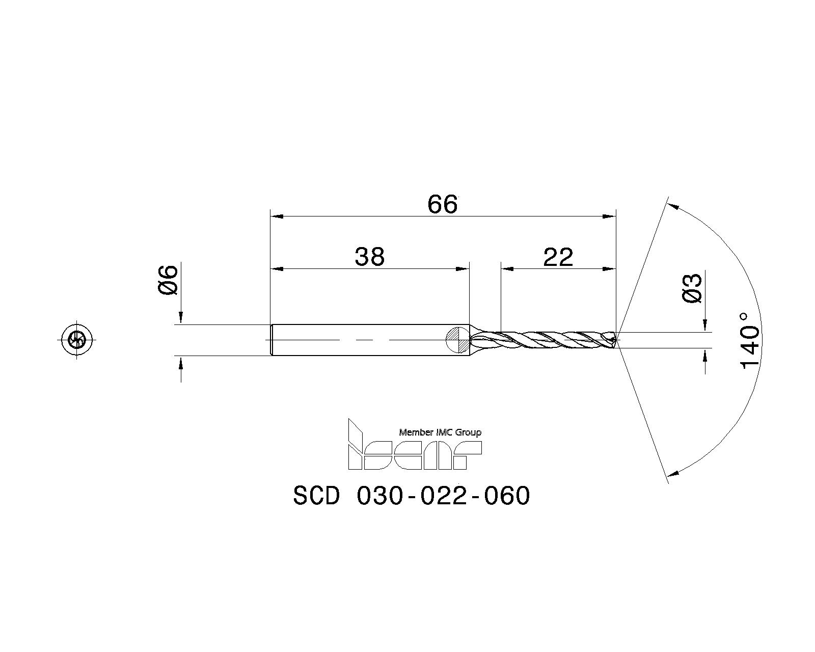 ISCAR Cutting Tools - Metal Working Tools - SCD-ACP5FL (5XD) : 3411570 ...
