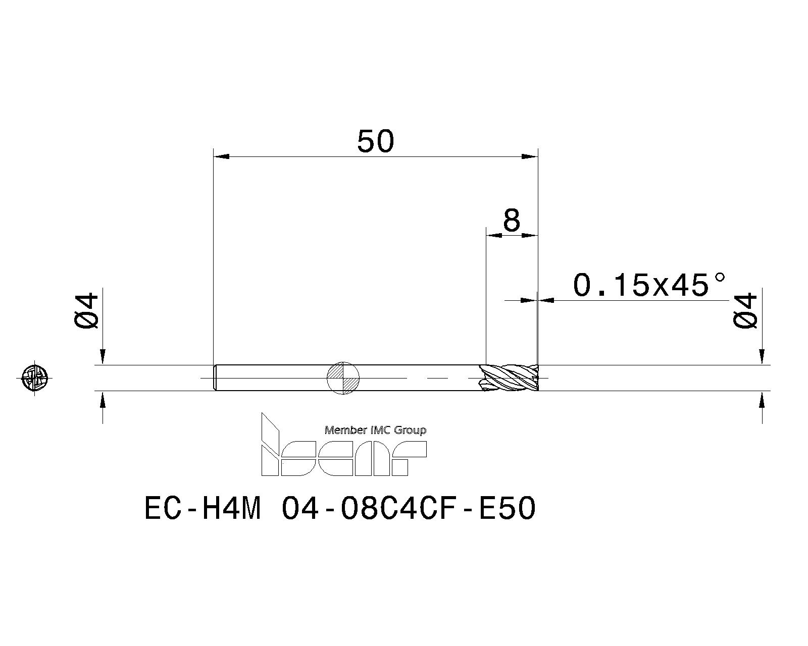 ISCAR Cutting Tools - Metal Working Tools - EC-H4M-CF-E : 3419730 - EC ...