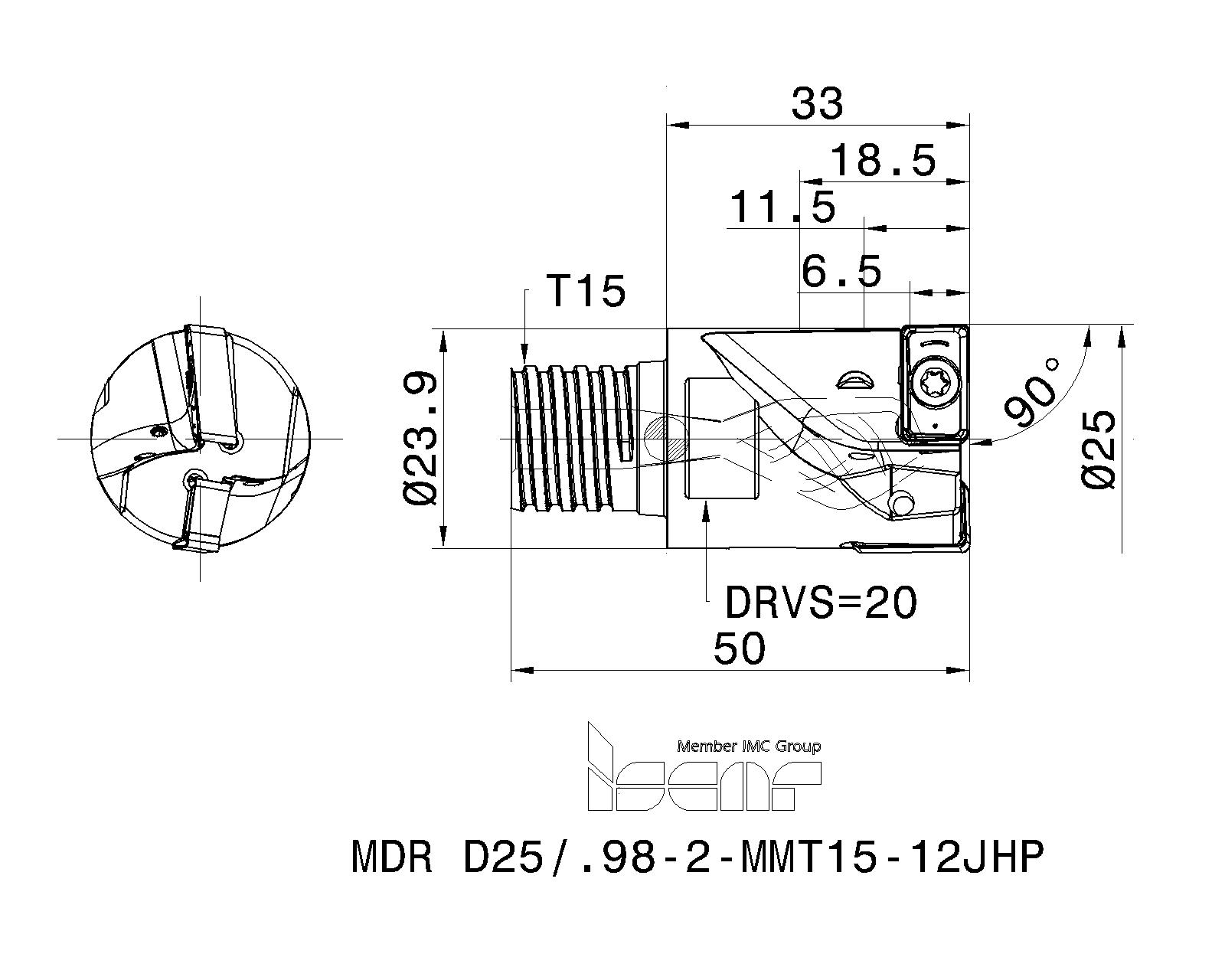 ISCAR Cutting Tools - Metal Working Tools - MDR MMT-JHP : 3440205 - MDR ...