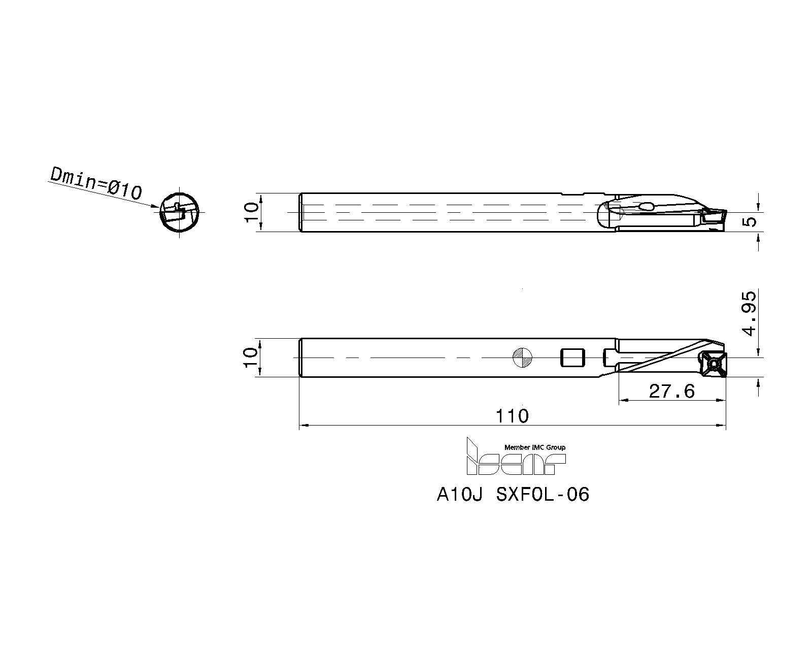 ISCAR Cutting Tools - Metal Working Tools - A-SXFOR/L : 3601280 - A10J ...