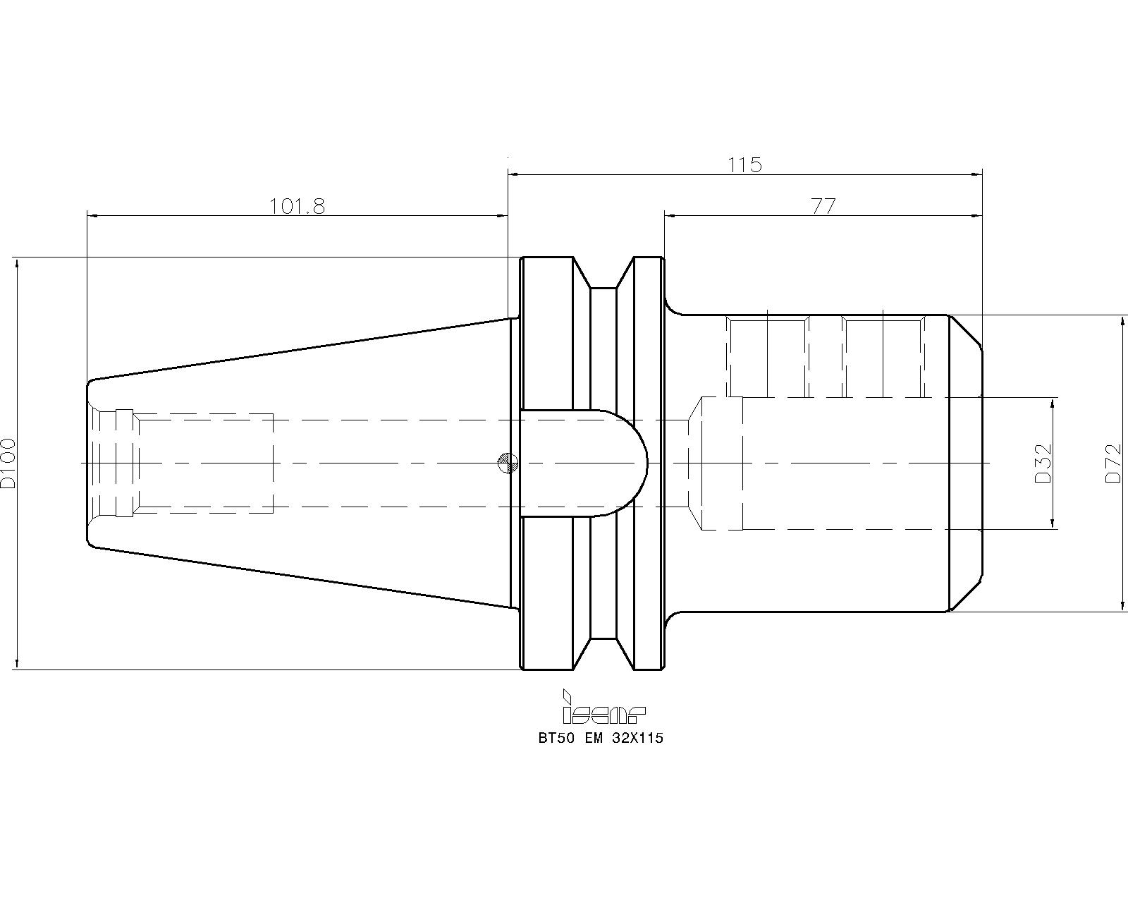 ISCAR Cutting Tools - Metal Working Tools - BT-EM (DIN 1835 Form B ...
