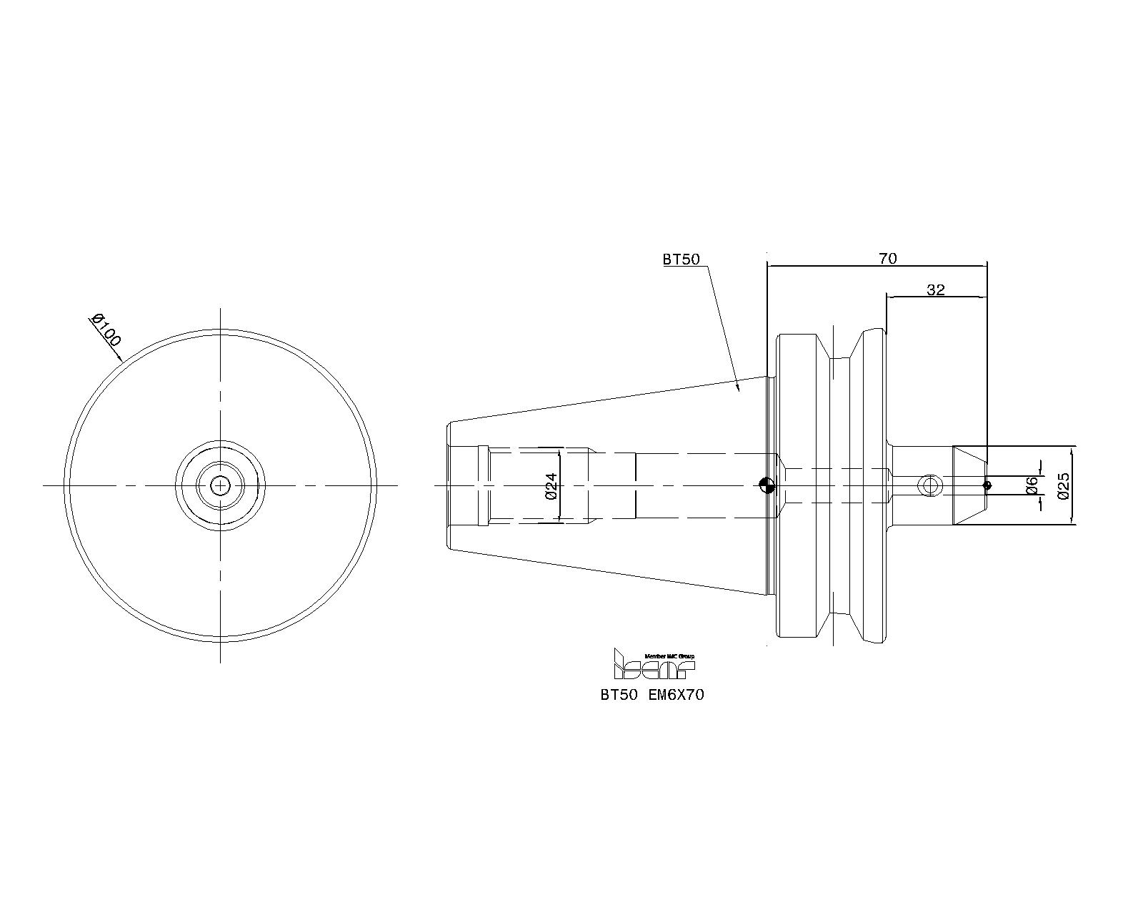 ISCAR Cutting Tools - Metal Working Tools - BT-EM (DIN 1835 Form B ...