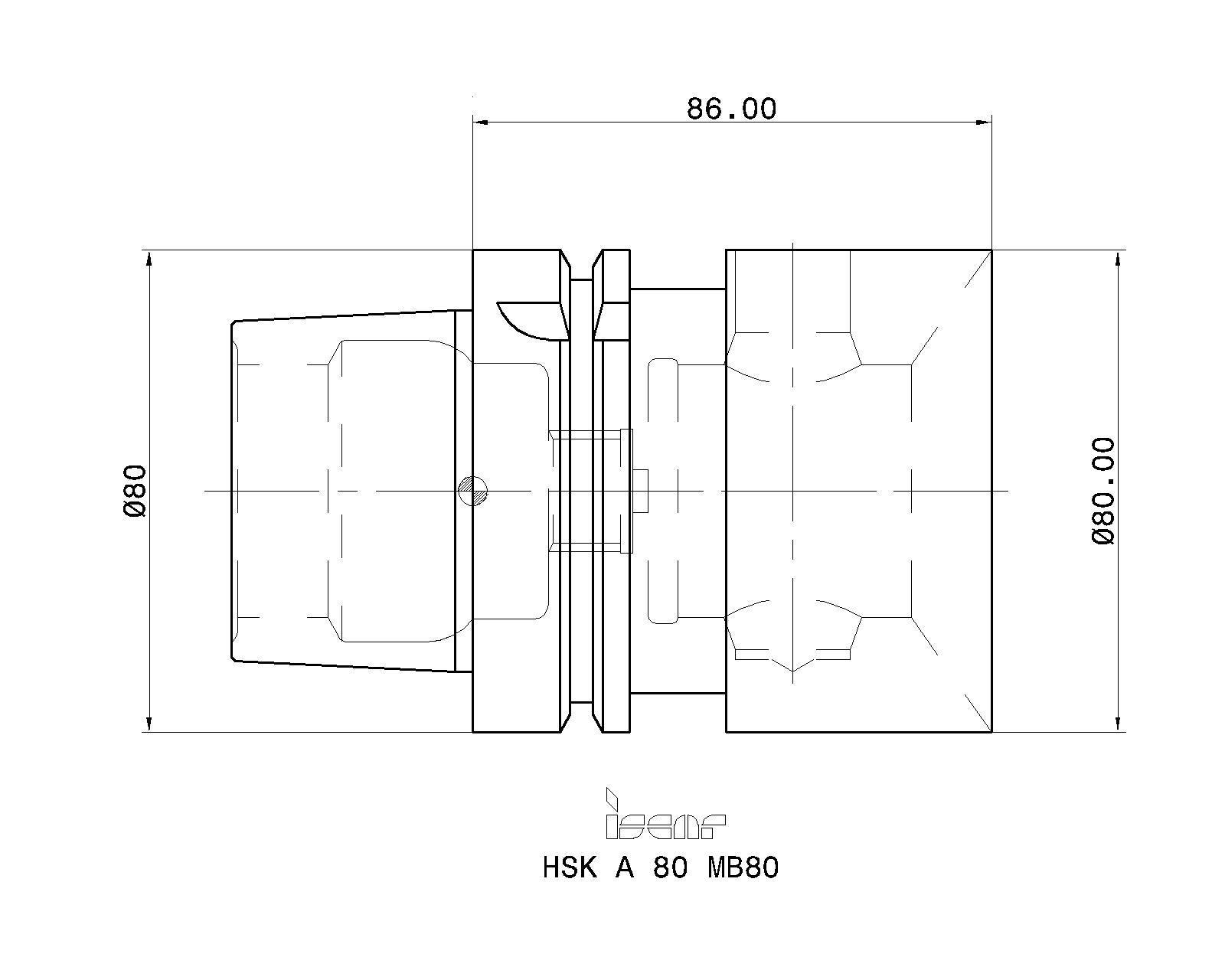 ISCAR Cutting Tools - Metal Working Tools - HSK A-MB : 4550114 - HSK ...