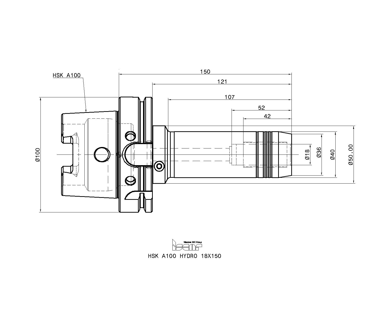 ISCAR Cutting Tools - Metal Working Tools - HSK A-HYDRO (long ...