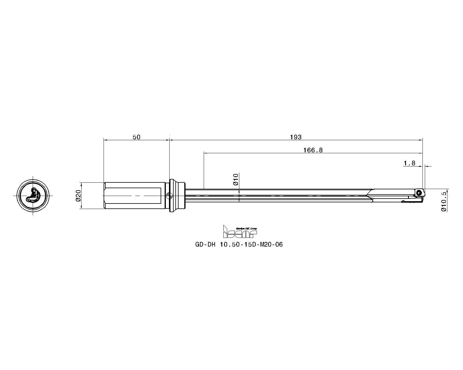 ISCAR Cutting Tools - Metal Working Tools - GD-DH (10.00-11.50 ...