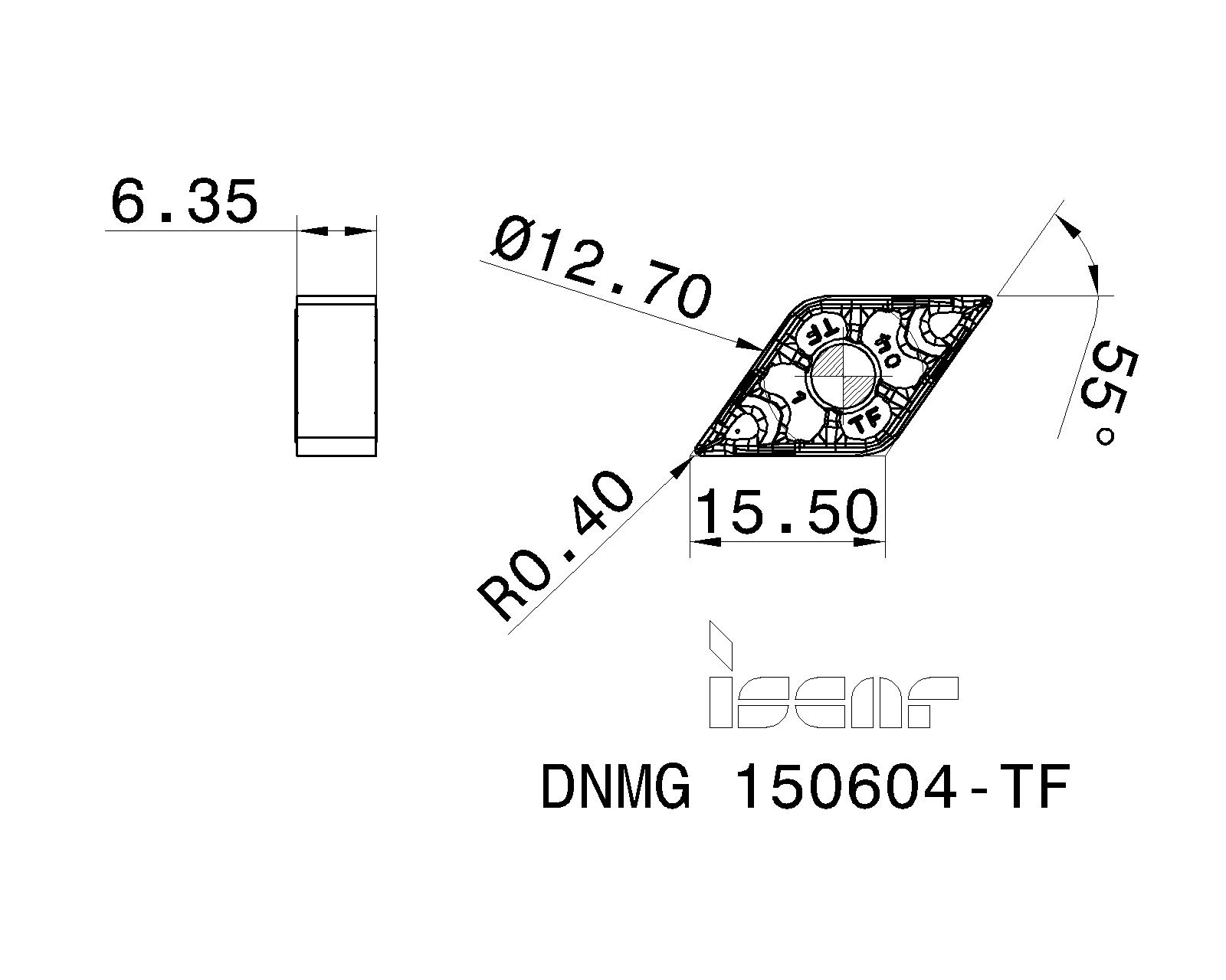 ISCAR Cutting Tools - Metal Working Tools - DNMG/DNGG-TF : 5505138 ...