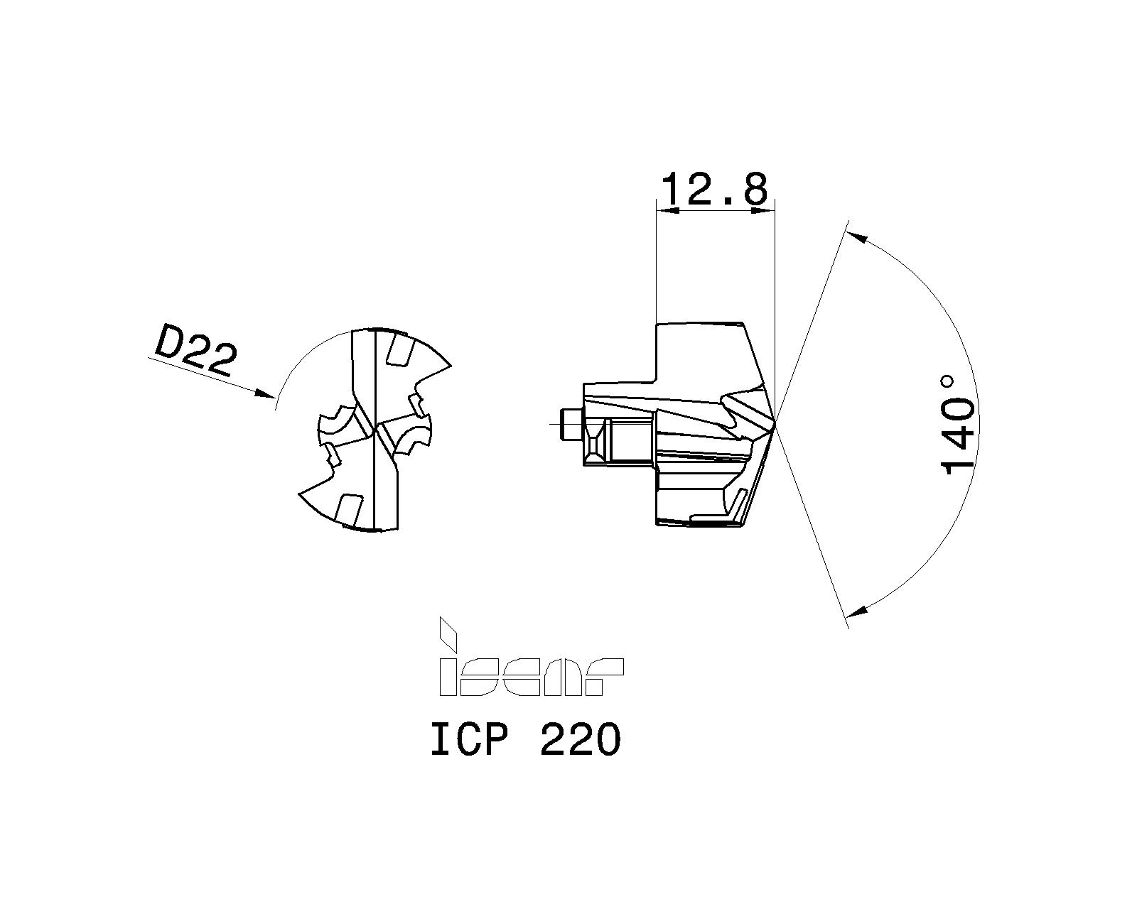 ISCAR Cutting Tools - Metal Working Tools - ICP : 5506652 - ICP 220