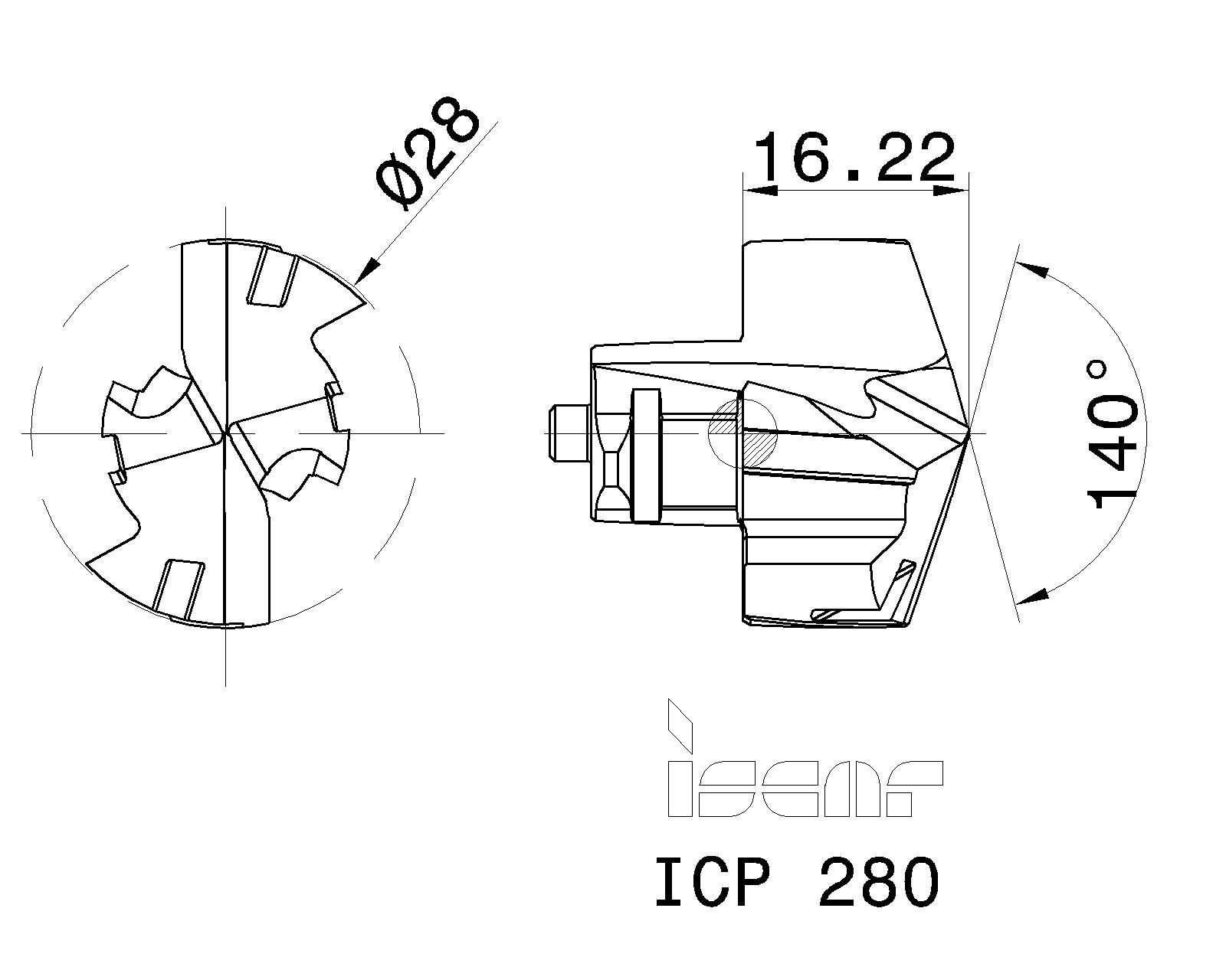 ISCAR Cutting Tools - Metal Working Tools - ICP : 5506670 - ICP 280