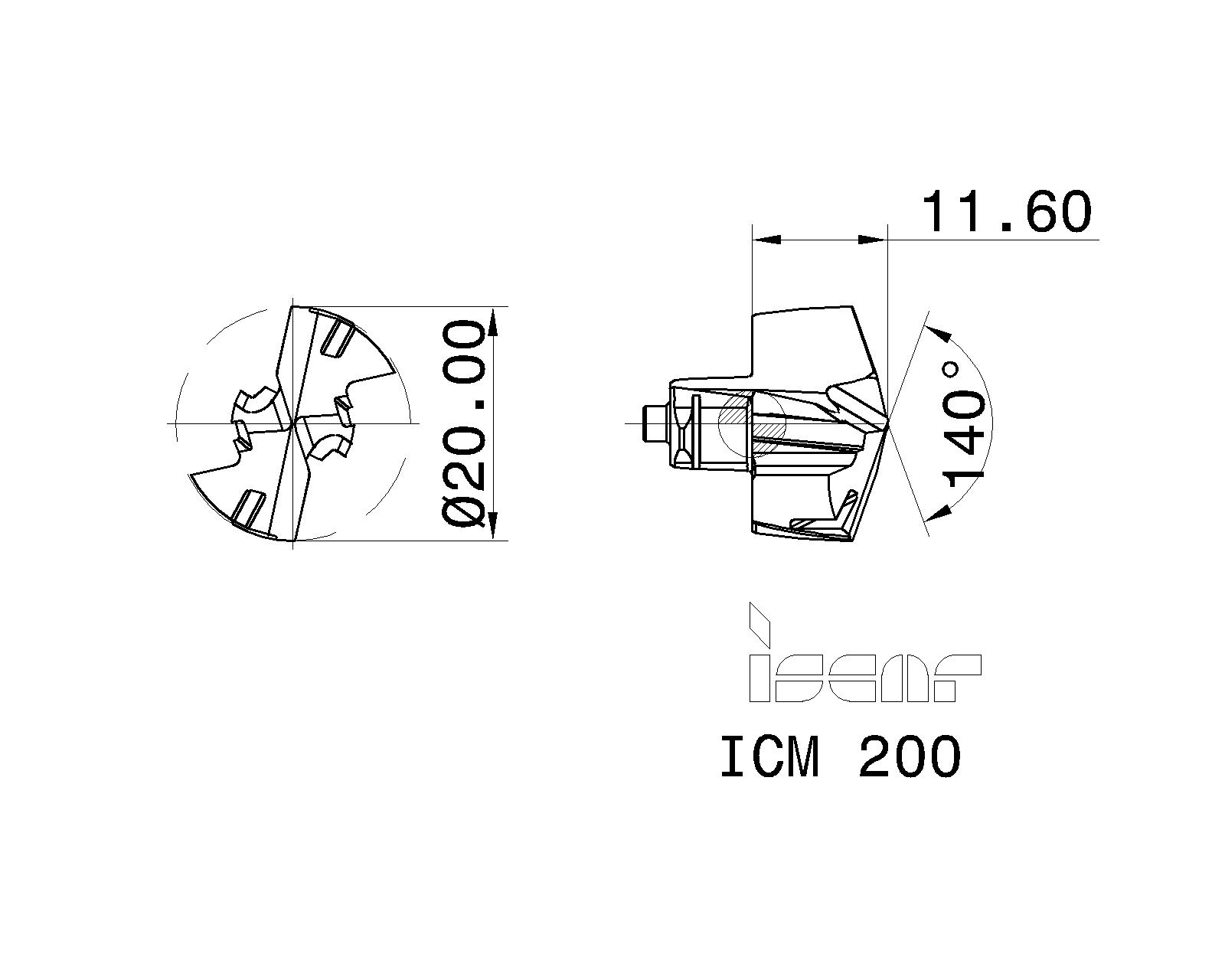 ISCAR Cutting Tools - Metal Working Tools - ICM : 5506703 - ICM 200