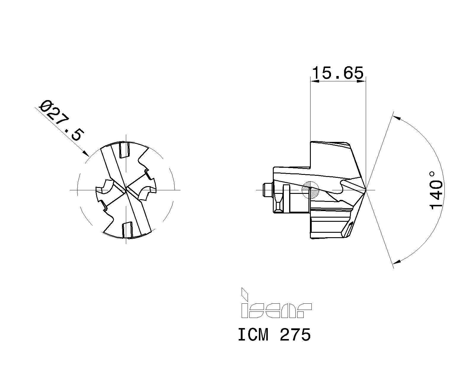 ISCAR Cutting Tools - Metal Working Tools - ICM : 5506725 - ICM 275