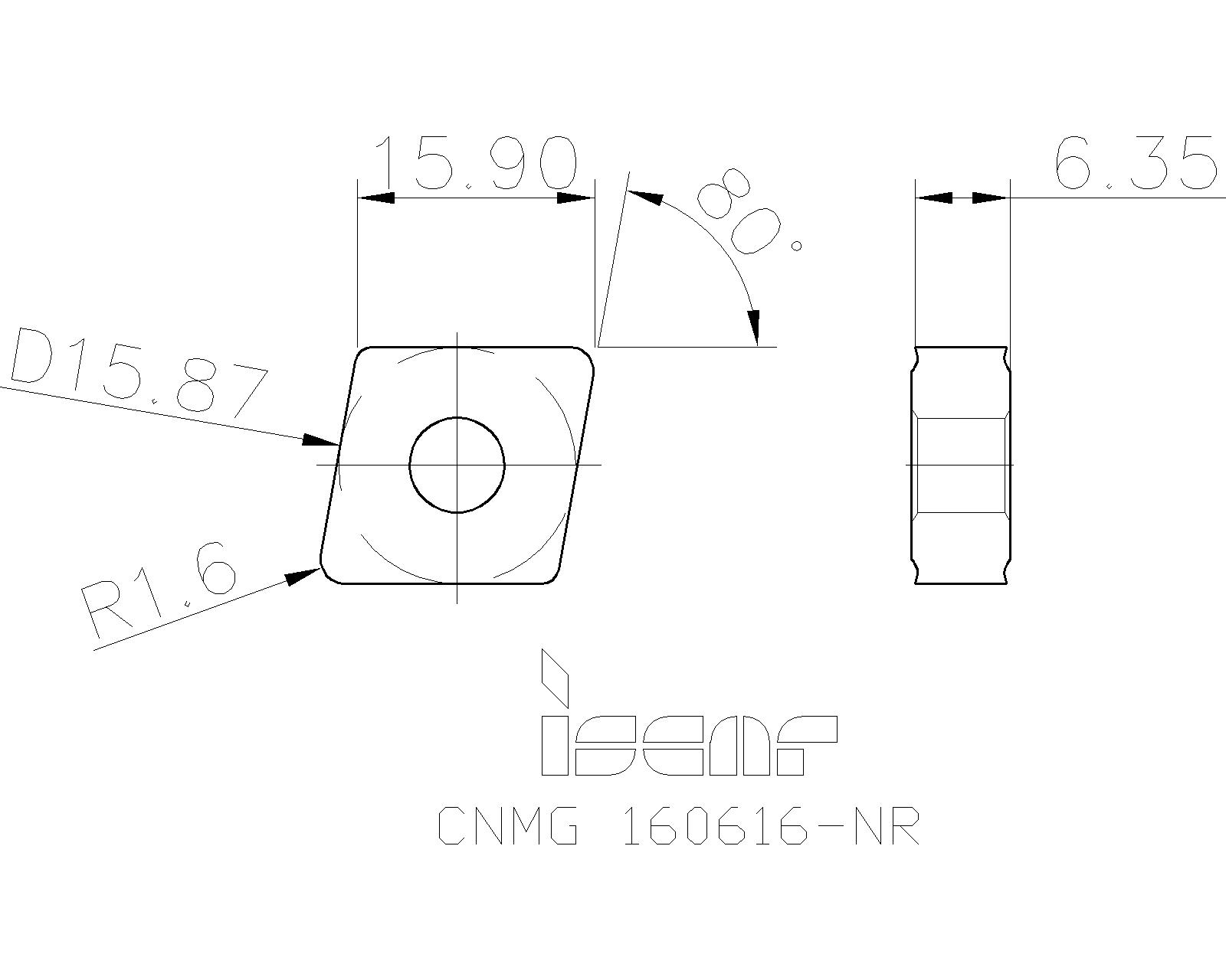 ISCAR Cutting Tools - Metal Working Tools - CNMG-NR : 5507245 - CNMG ...