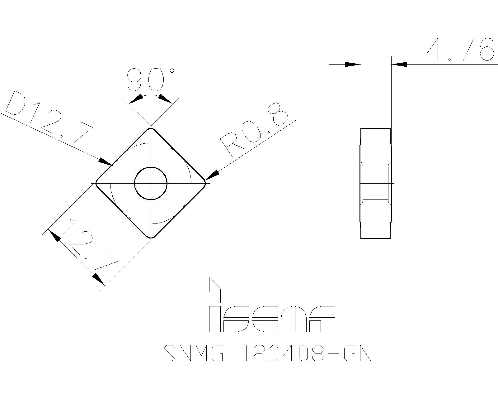 ISCAR Cutting Tools - Metal Working Tools - SNMG-GN : 5507729 - SNMG ...