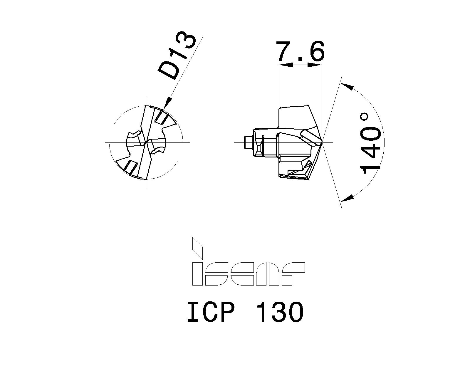 ISCAR Cutting Tools - Metal Working Tools - ICP : 5508394 - ICP 130