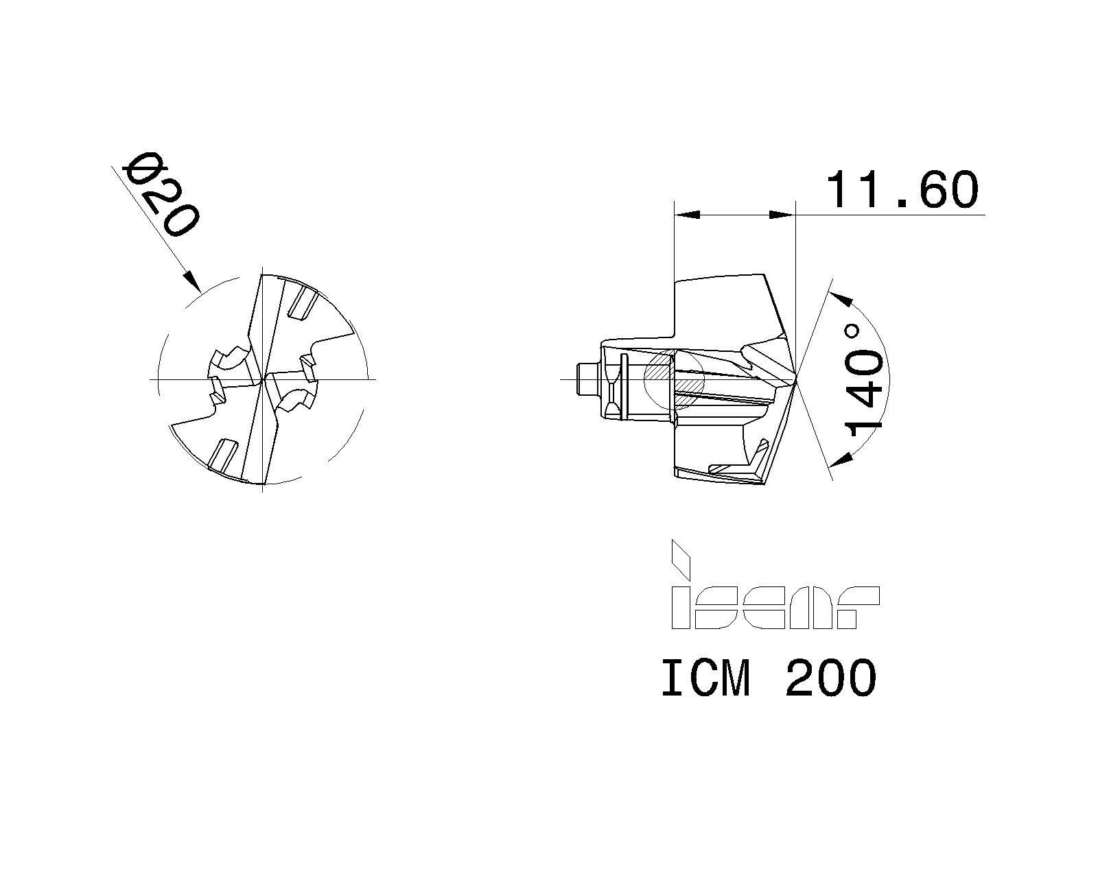ISCAR Cutting Tools - Metal Working Tools - ICM : 5509095 - ICM 203