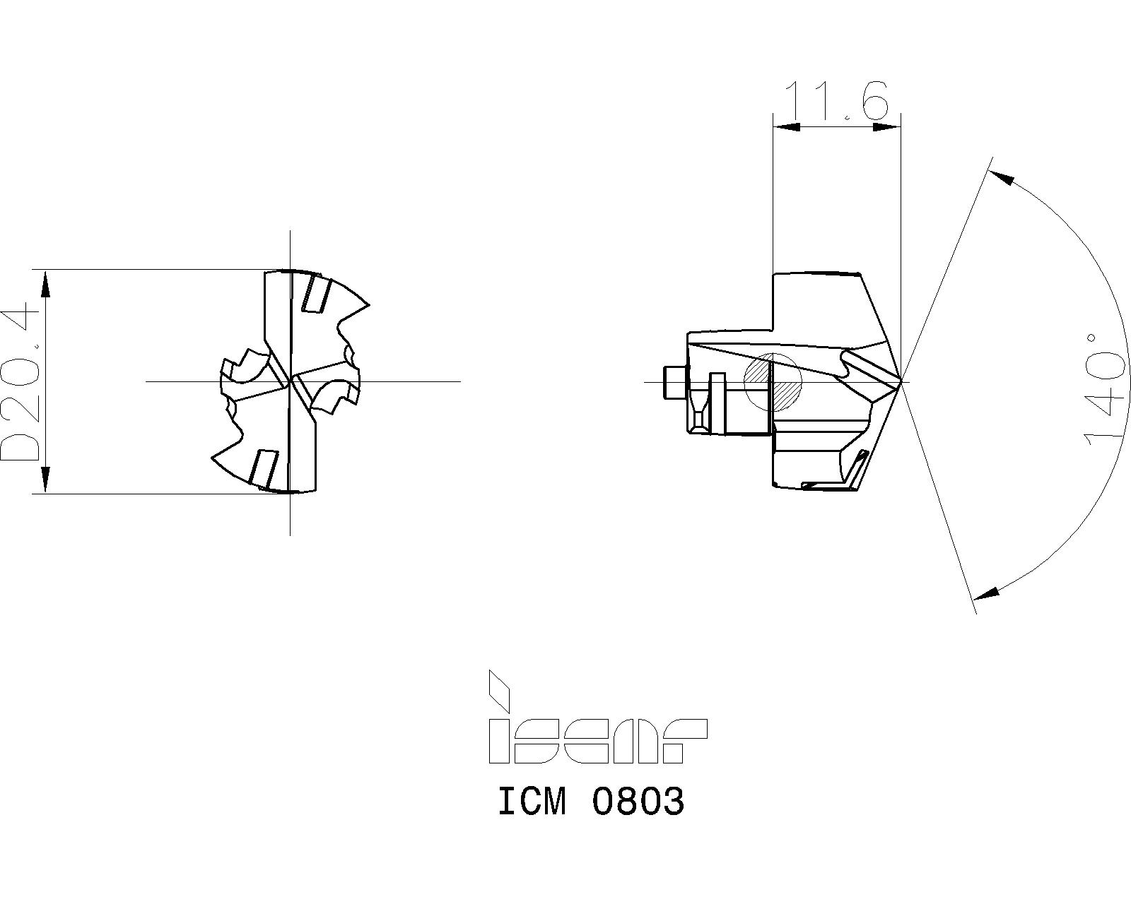 ISCAR Cutting Tools - Metal Working Tools - ICM : 5509096 - ICM 204
