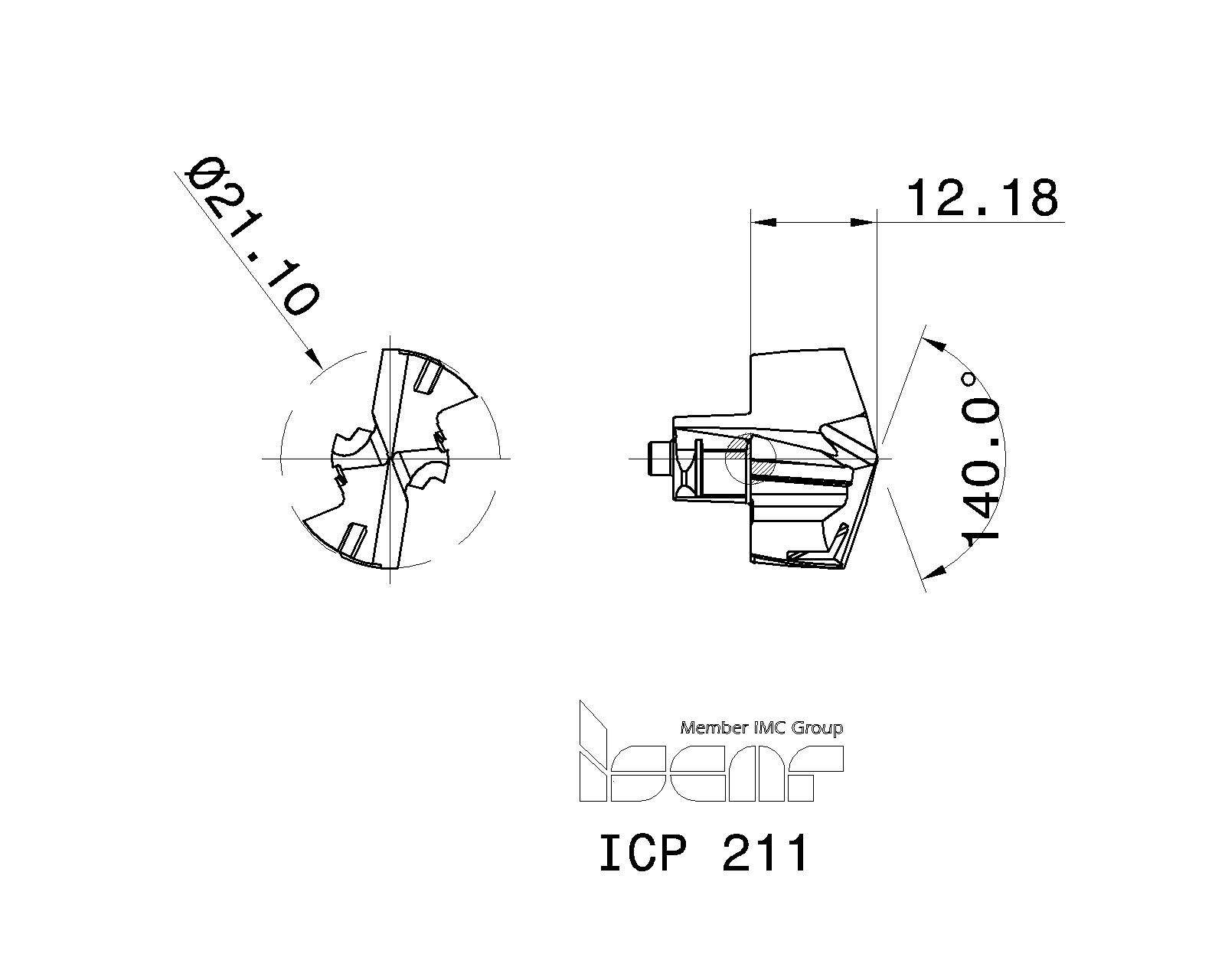 ISCAR Cutting Tools - Metal Working Tools - ICP : 5509107 - ICP 211