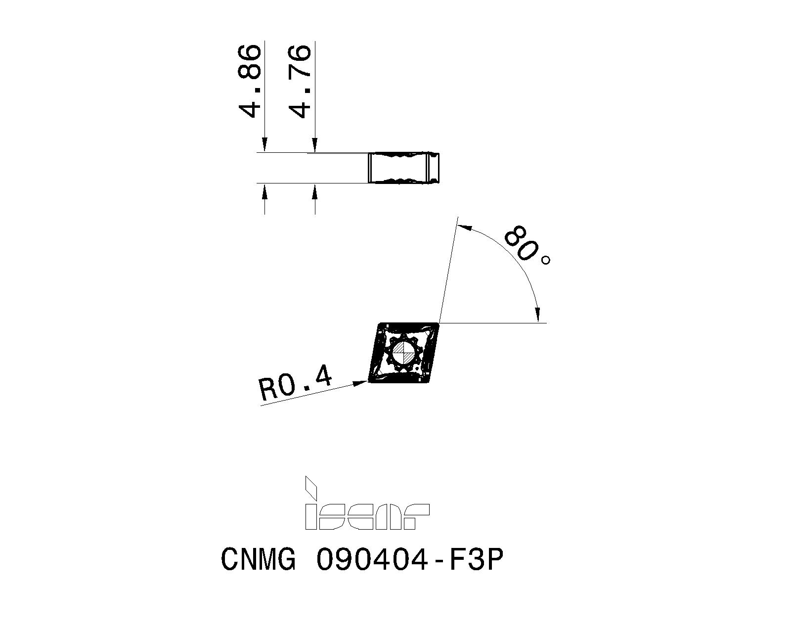 ISCAR Cutting Tools - Metal Working Tools - CNMG-F3P : 5510335 - CNMG ...