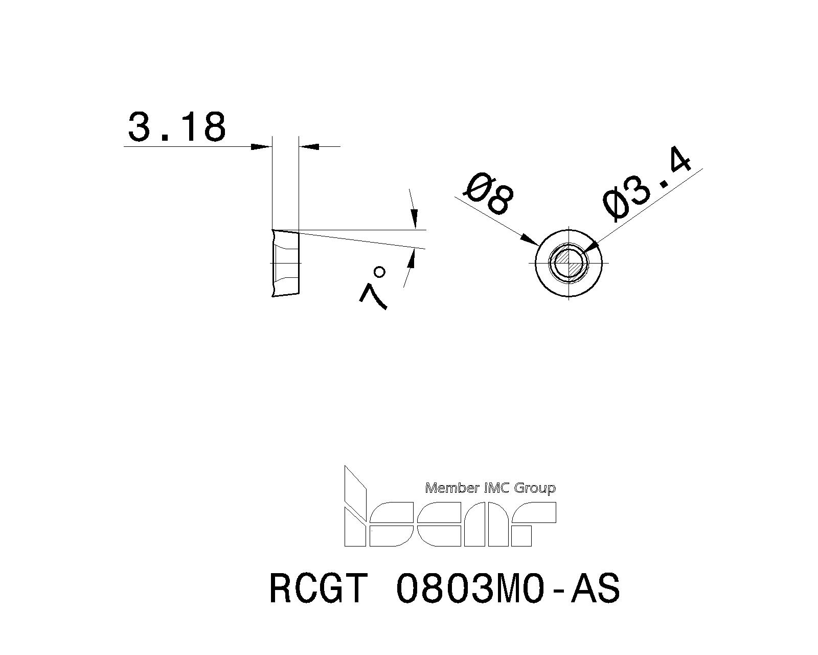 ISCAR Cutting Tools - Metal Working Tools - RCGT-AS : 5540012 - RCGT ...