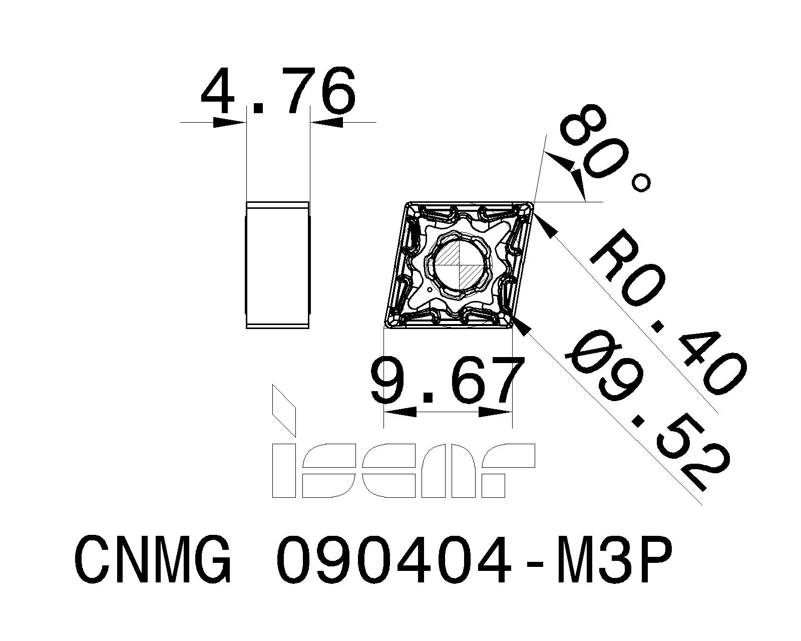 ISCAR Cutting Tools - Metal Working Tools - CNMG-M3P : 5567564 - CNMG ...