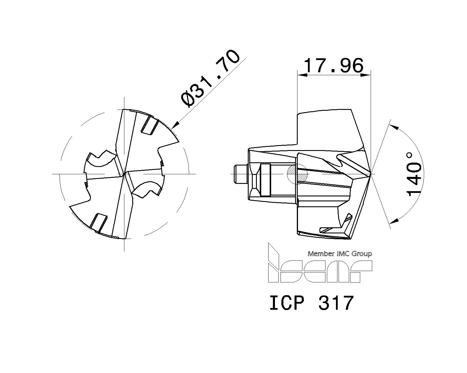 ISCAR Cutting Tools - Metal Working Tools - ICP : 5568364 - ICP 317