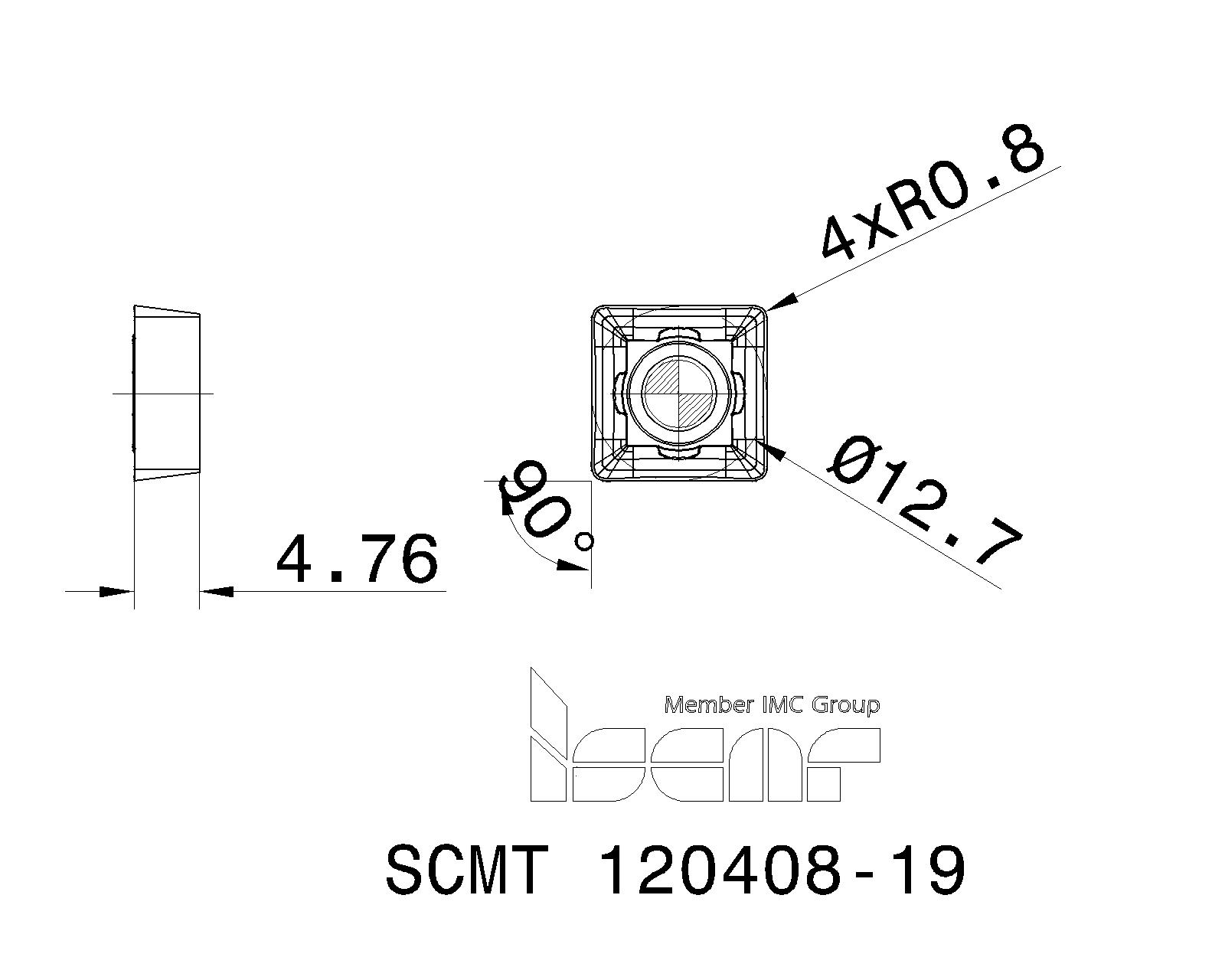 ISCAR Cutting Tools - Metal Working Tools - SCMT-19 : 5600100 - SCMT ...