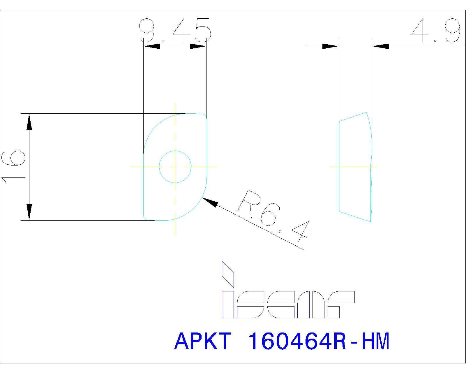 ISCAR Cutting Tools - Metal Working Tools - APKT 1604 : 5600582 - APKT ...