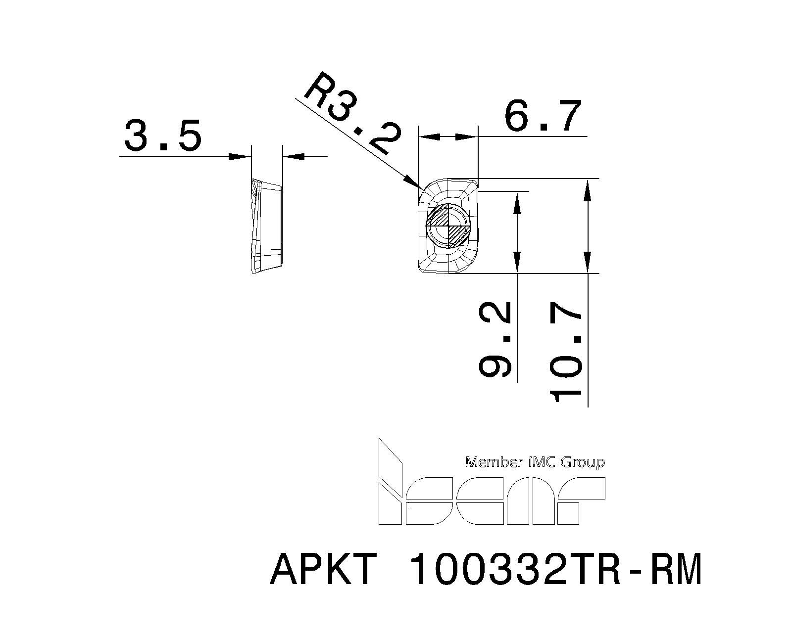 ISCAR Cutting Tools - Metal Working Tools - APKT 1003..TR-RM : 5601617 ...
