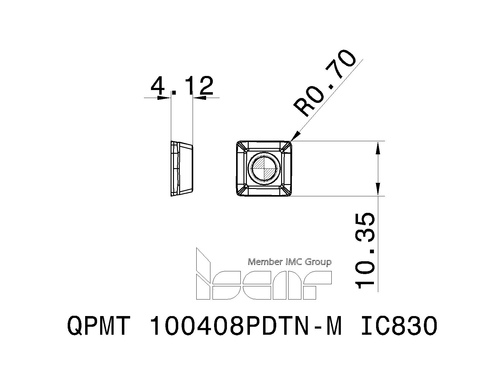 ISCAR Cutting Tools - Metal Working Tools - QPMT 100408PDTN : 5603731 ...