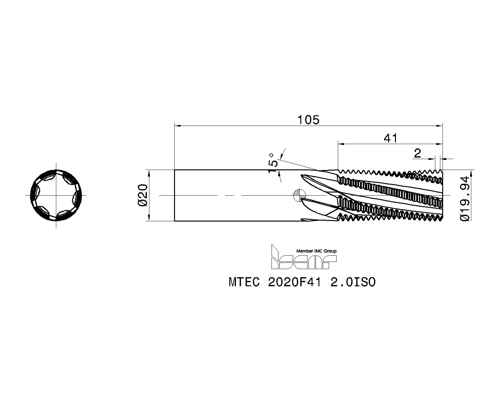 Iscar Cutting Tools Metal Working Tools Mtec Iso 5603860 Mtec